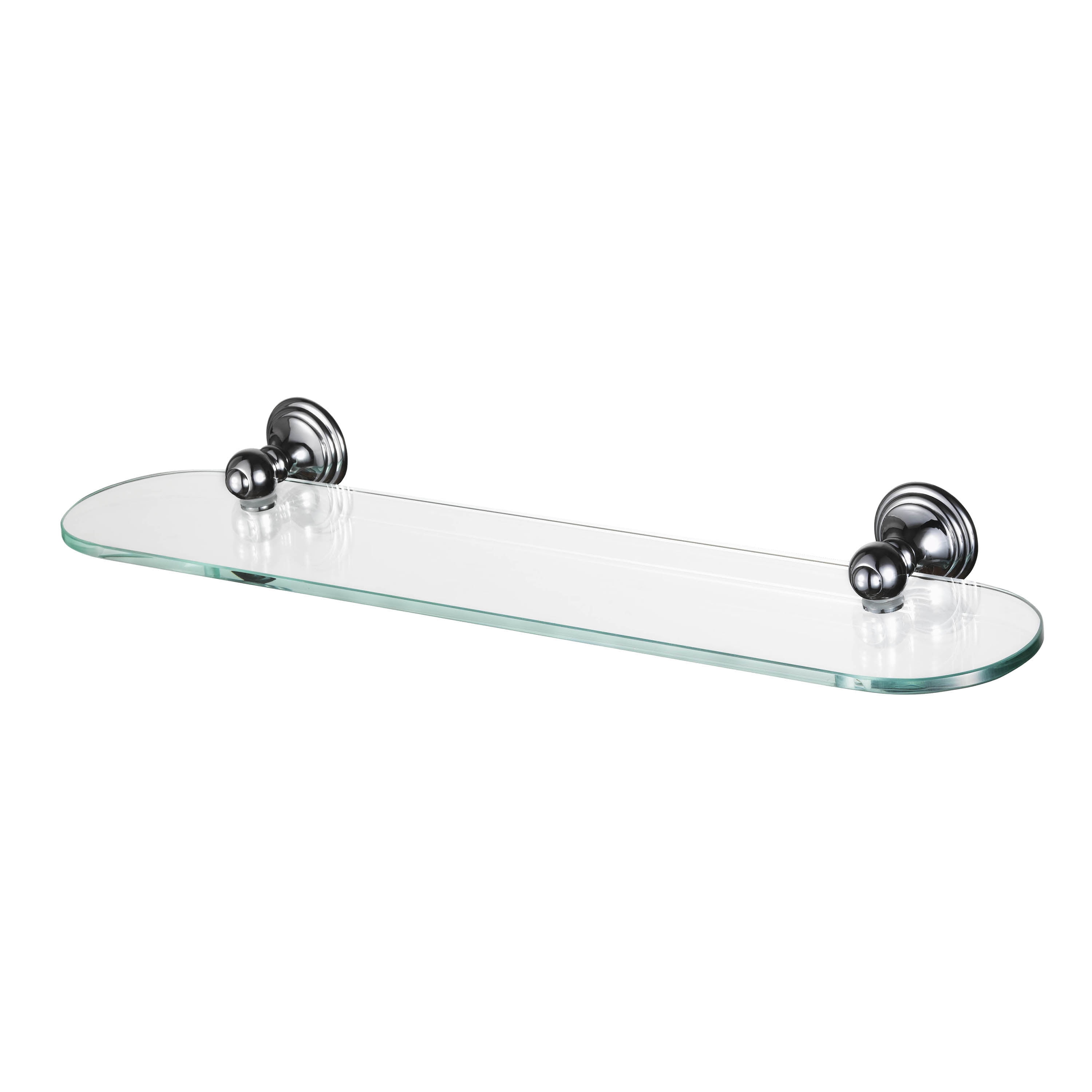 Allure Glass Shelf Chrome - Walmart.com