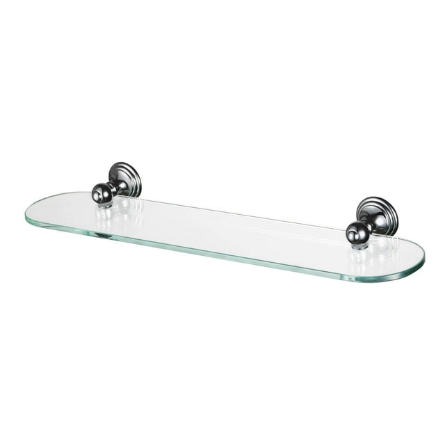 Allure Glass Shelf Chrome - Walmart.com