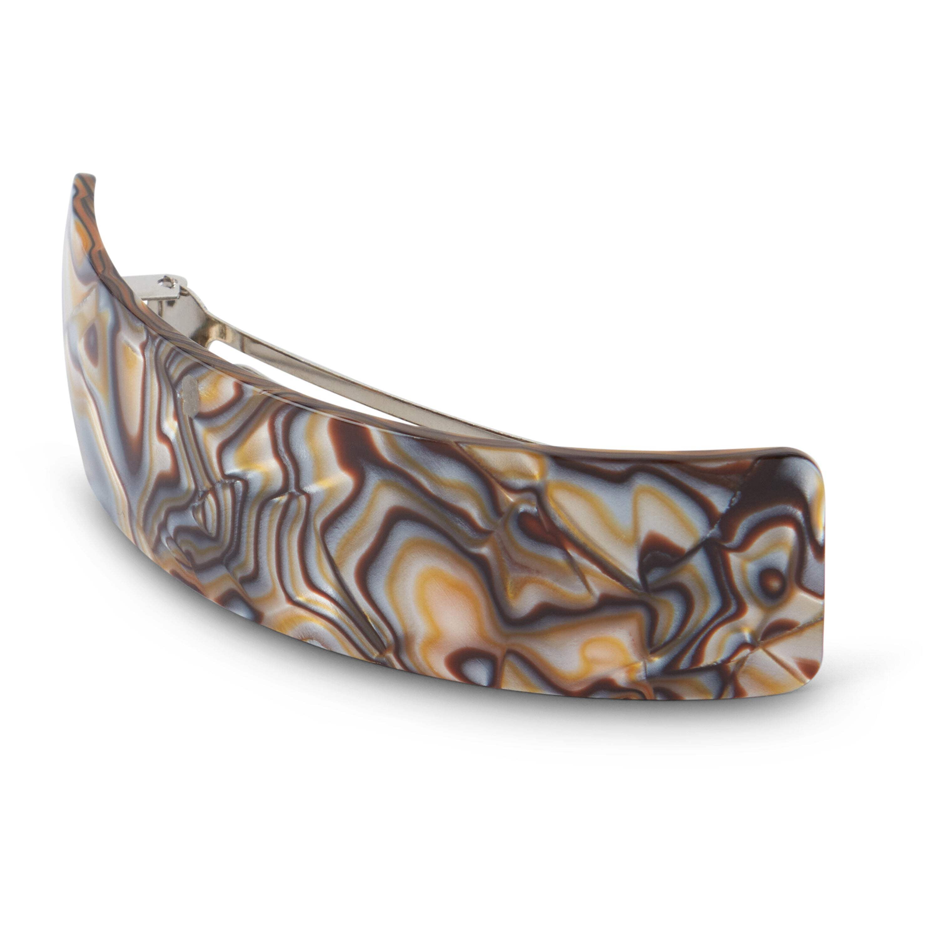 Allure Handmade in France Curved Barrette, Onyx - Walmart.com
