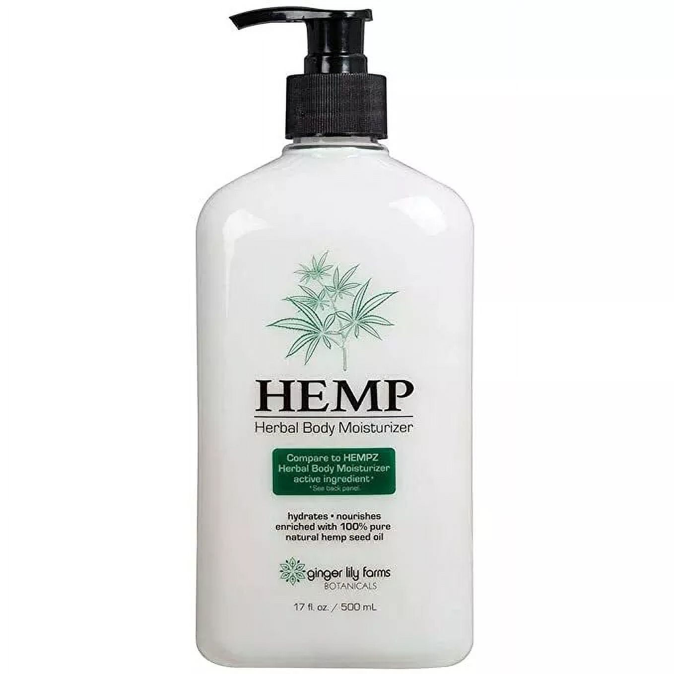 Allure Hemp Herbal Moisturizer Lotion by Ginger Lily Farms 17oz Body ...