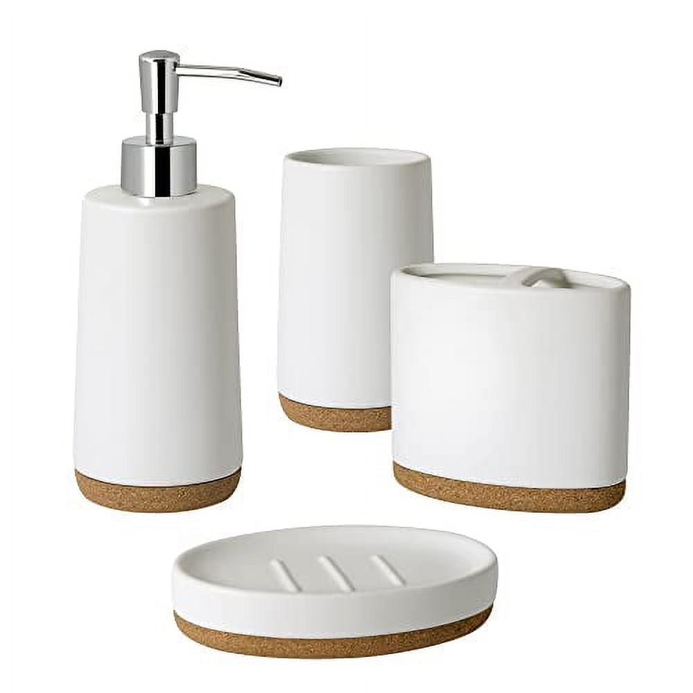 Allure Home Creation Beringer 4-Piece Bathroom Countertop Accessory Set ...