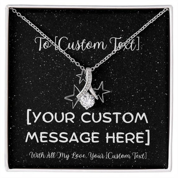 Alluring Beauty Necklace With Message Card - Pendant, Gold Alluring ...