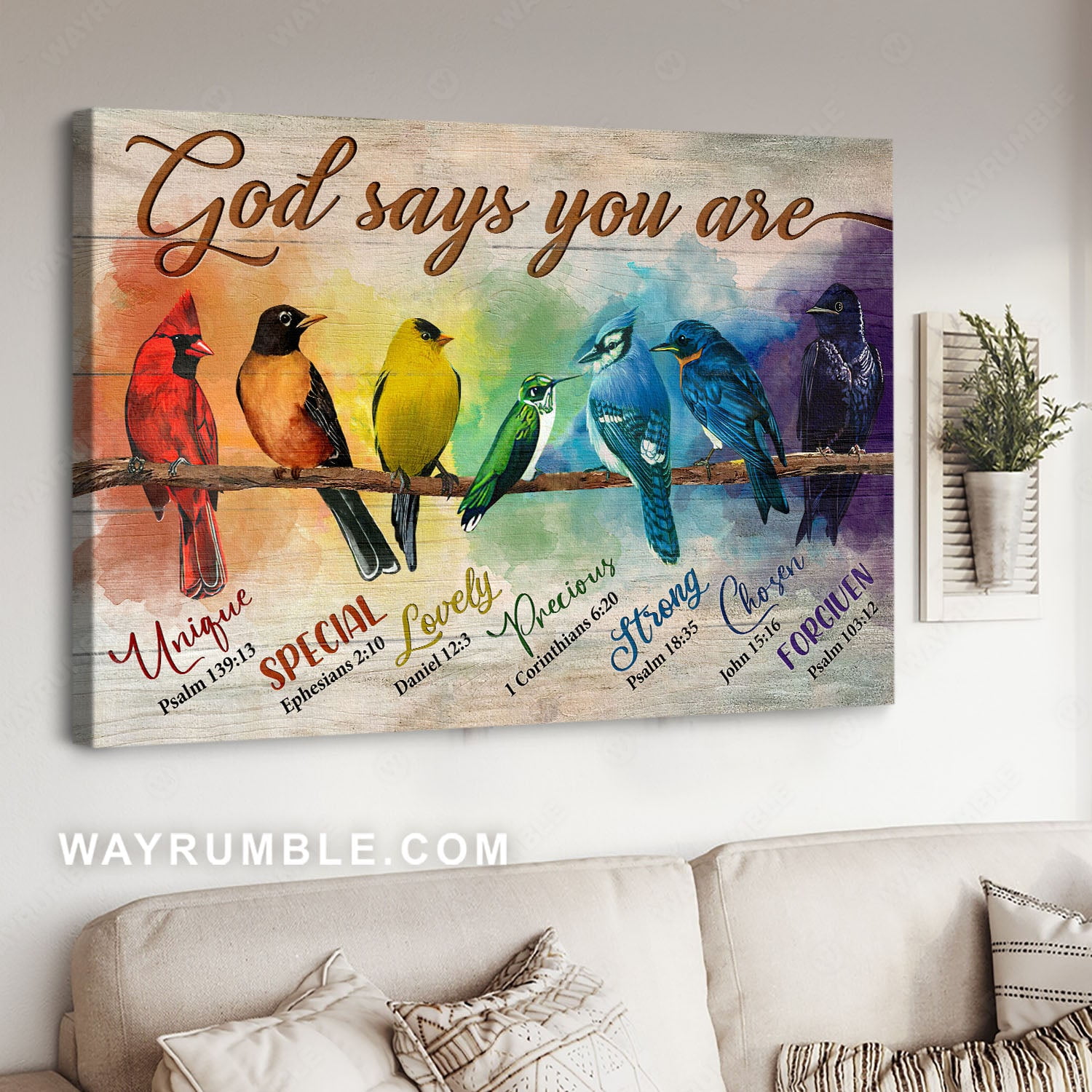 Alluring Bird Paintings, Pretty Red Cardinal, Bible Verses, God Says ...