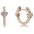 Alluring Hearts Hoop Earrings - 287290CZ - Walmart.com