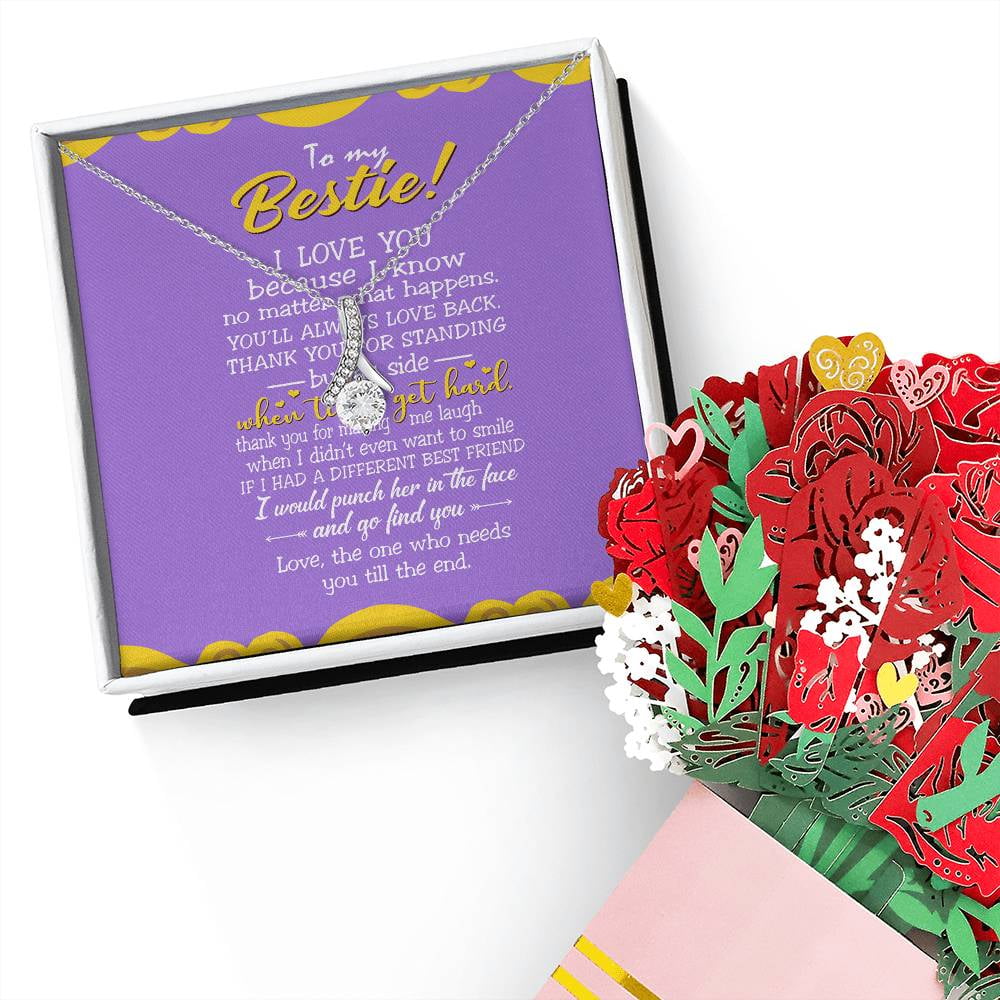 Alluring beauty To My Bestie necklace gift Best Friend Gift Jewelry Gift day bestie Alluring ...