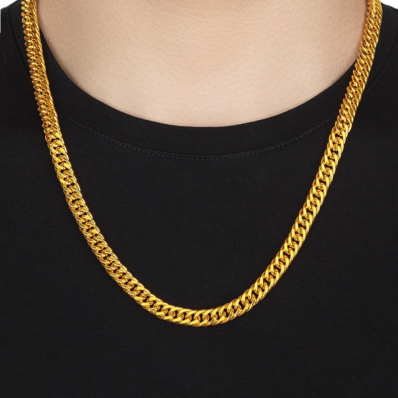 Alluvial Gold Necklace Men's And Women's Tank Necklace For The Boss ...