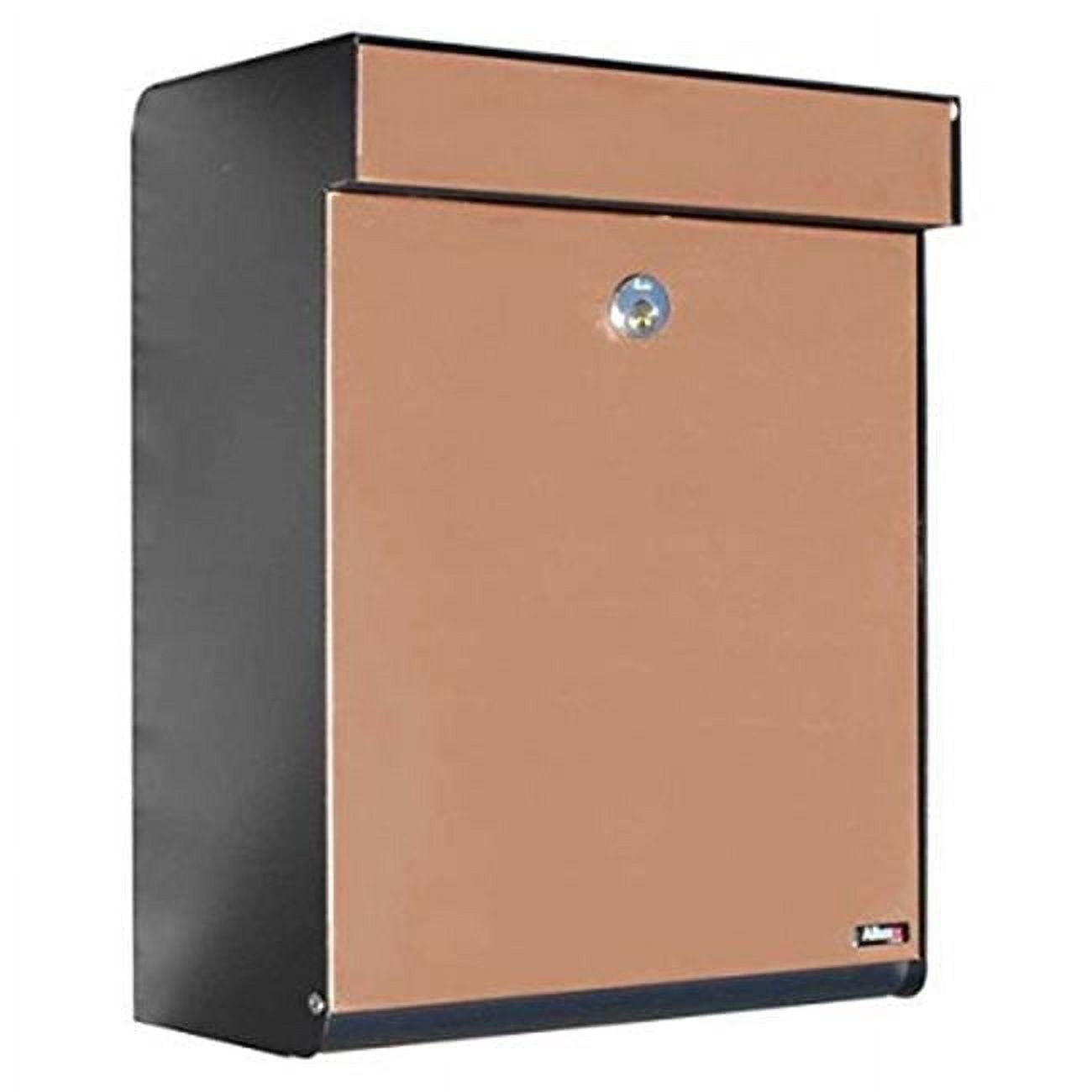 Allux Grandform Locking Mailbox, Black & Copper - Walmart.com
