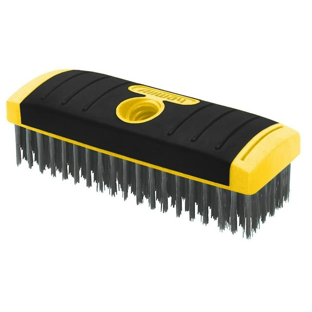 Allway Tools Soft Grip Carbon Steel Wire Brush, Bristle Handle for ... Allway Tools Soft Grip Carbon Steel Wire Brush, Bristle Handle for ...