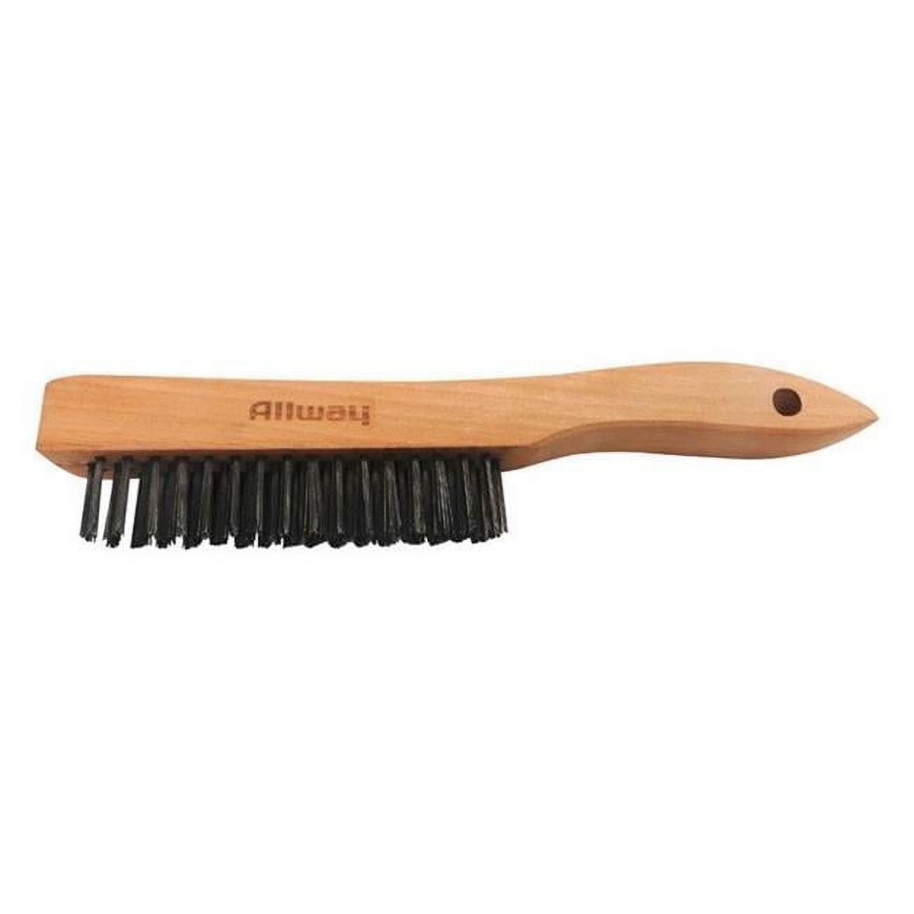 Allway WB416 9.5 x 1.06 in. Wire Scratch Brush with Wood Shoe Handle ...