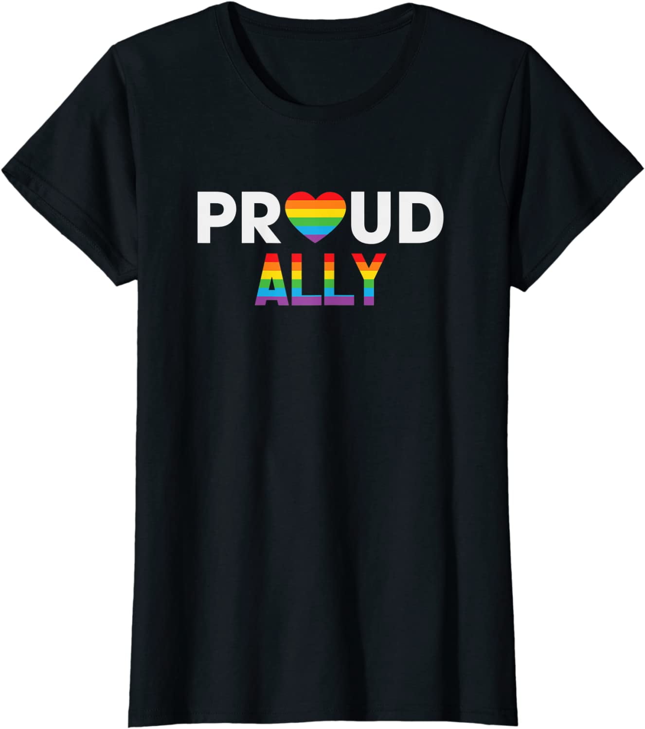 Ally AF Rainbow Flag for LGBT Pride Month Support T-Shirt - Walmart.com