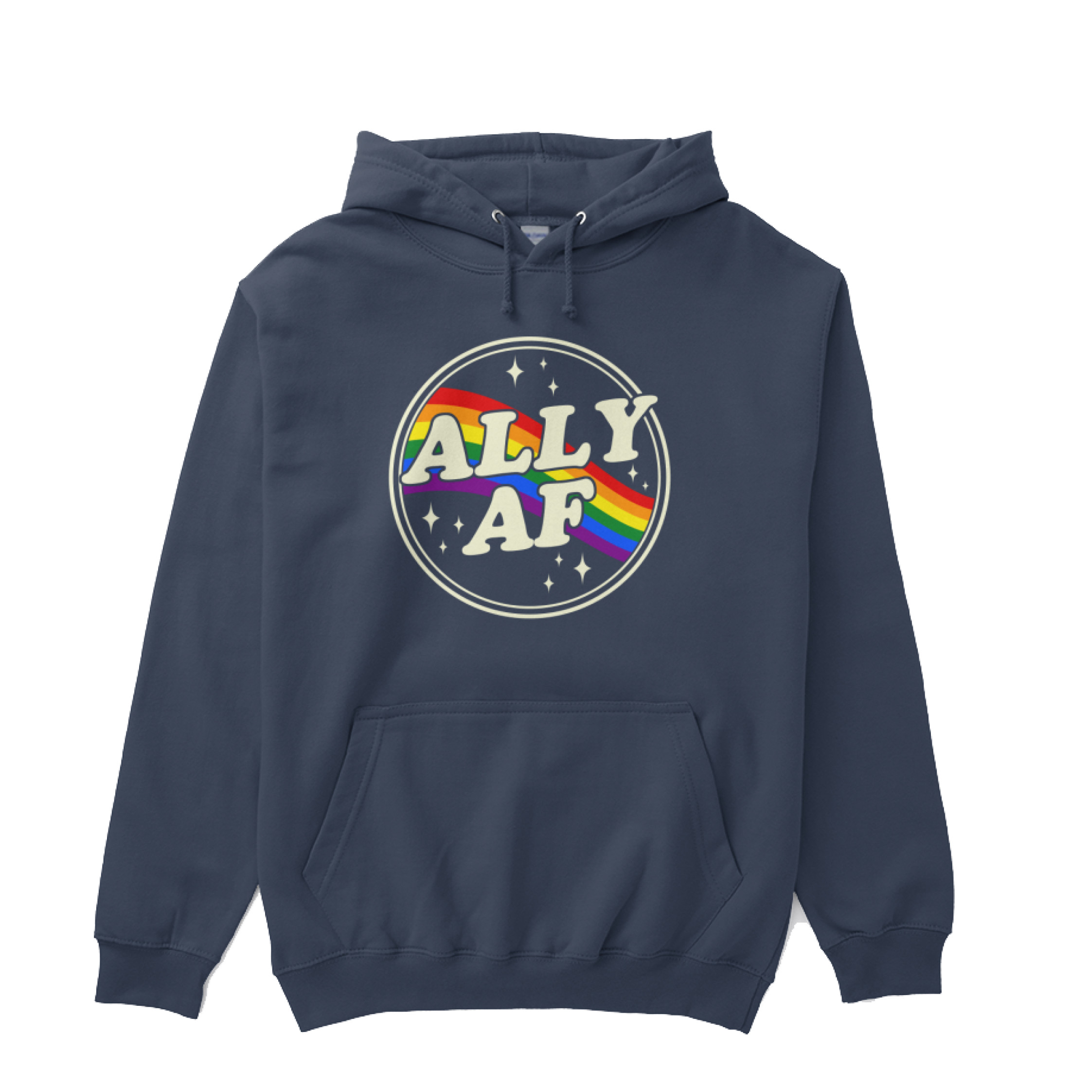 Ally Af Rainbow Proud LGBTQ Love Wins Pride Month Gift Ideas Hoodie ...