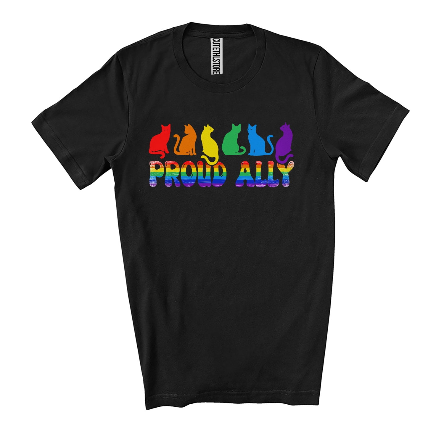Ally Proud; Colorful LGBTQ Pride Kittens Rainbow LGBT Equality; Gay ...