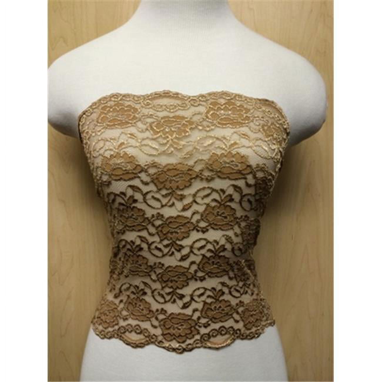 Ally Rose Toppers tl-2x-nude 12 in. Long Stretchy Lace Bandau Tube Top ...