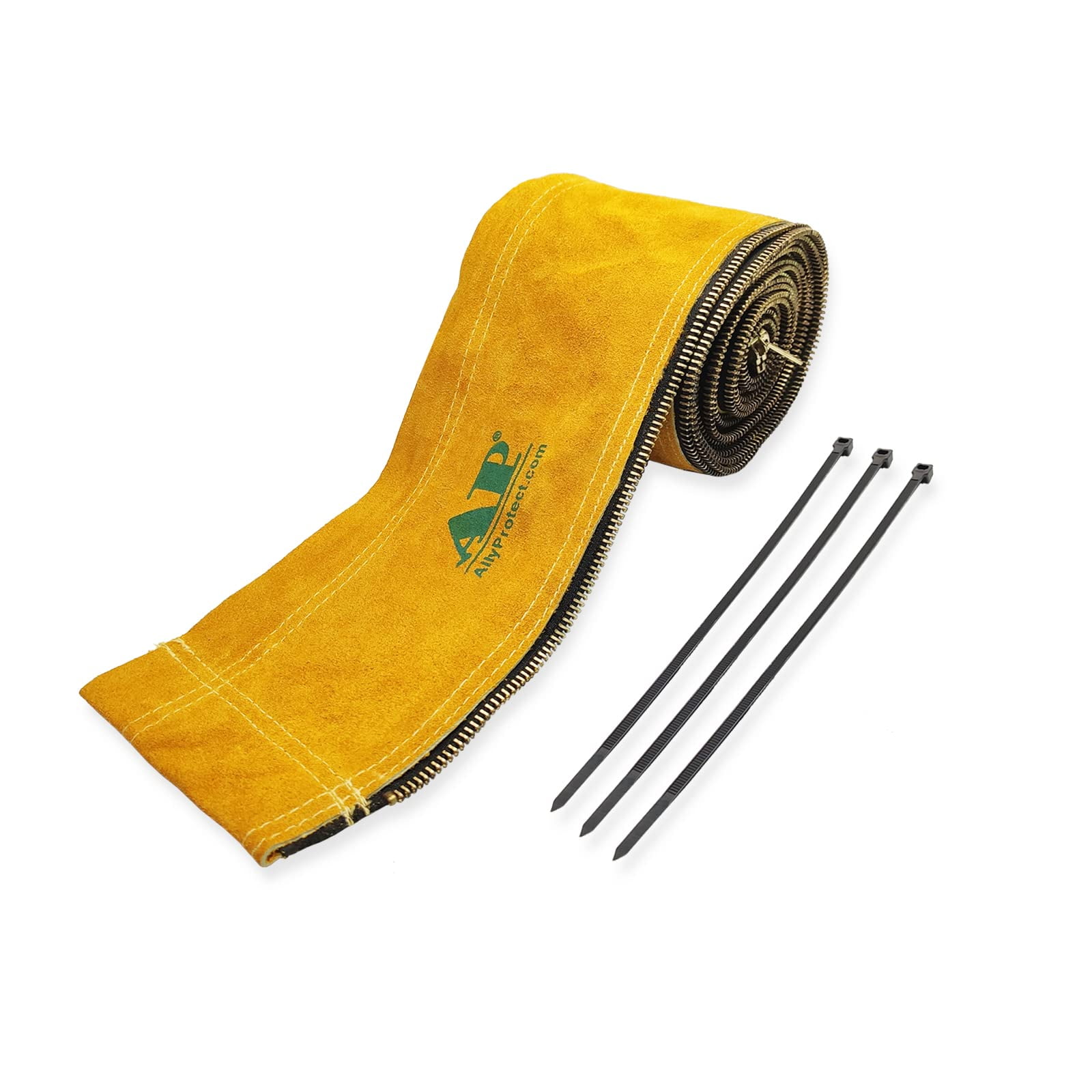 AllyProtect Flame Resistant Split Cowhide Leather TIG Cable Sleeves ...