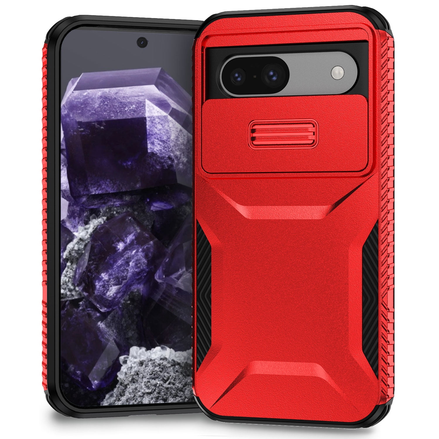 Allyechgroup Google Pixel 8a Case, Sliding Camera Lens Protective Heavy ...