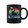 Allysaurus Dinosaur TRex Rainbow Flag LgbtQ Pride Month Coffee Mugs ...