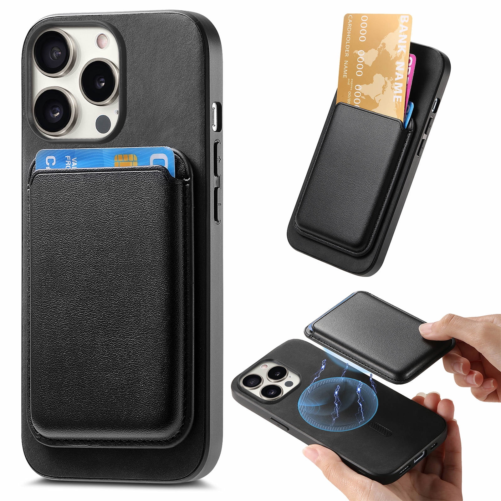 Allytech 2 in 1 Detachable Wallet Case for iPhone 16 Pro, [Thin & Light ...