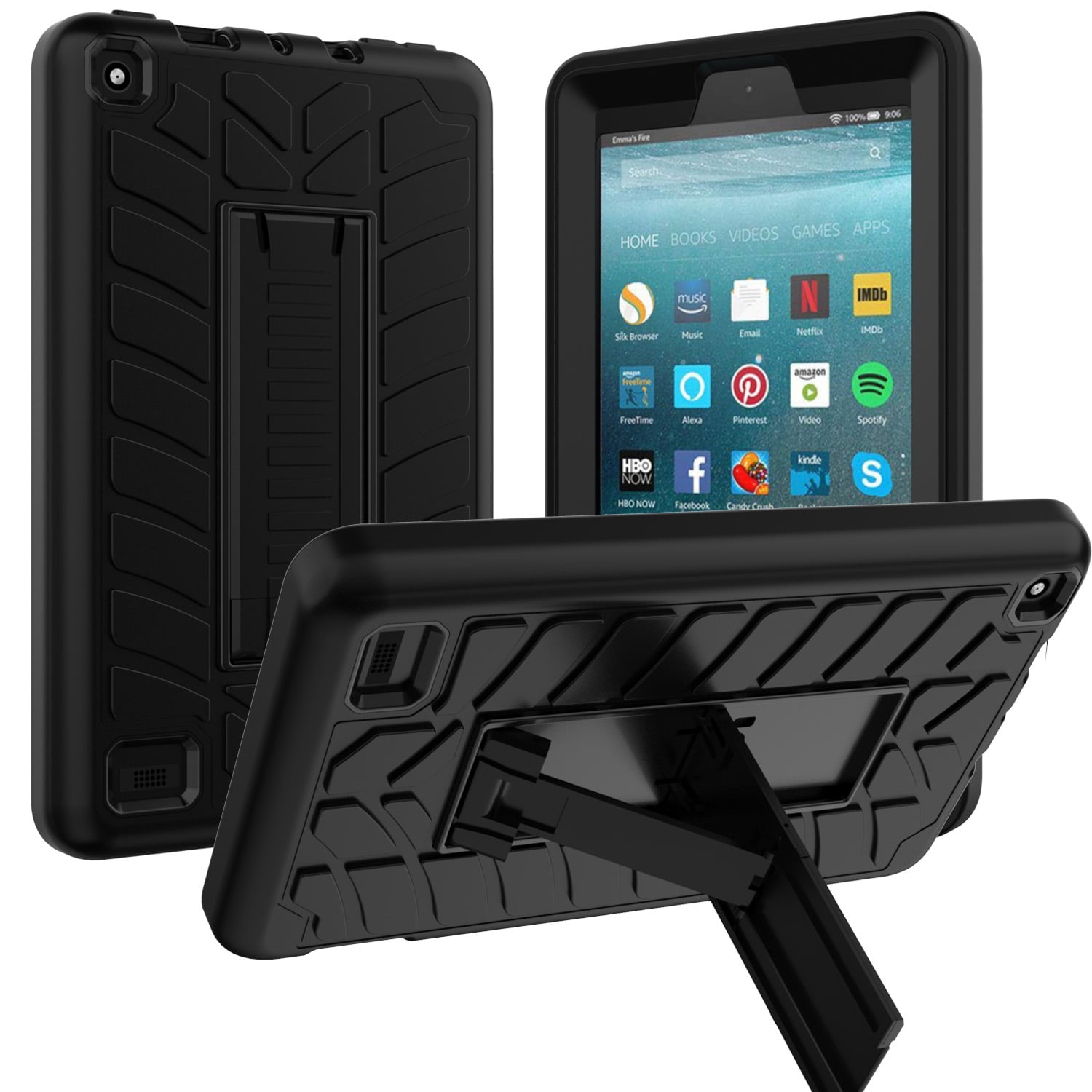 Allytech All-New Fire 7 Case 9th Generation 2019 Model, Heavy Duty ...