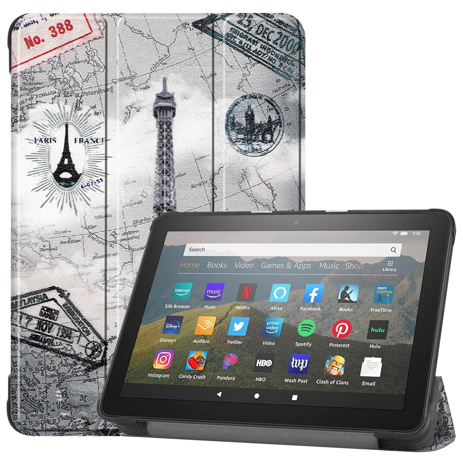 Allytech Amazon New Kindle Fire HD 8 Case (8-inch Display, 10th ...