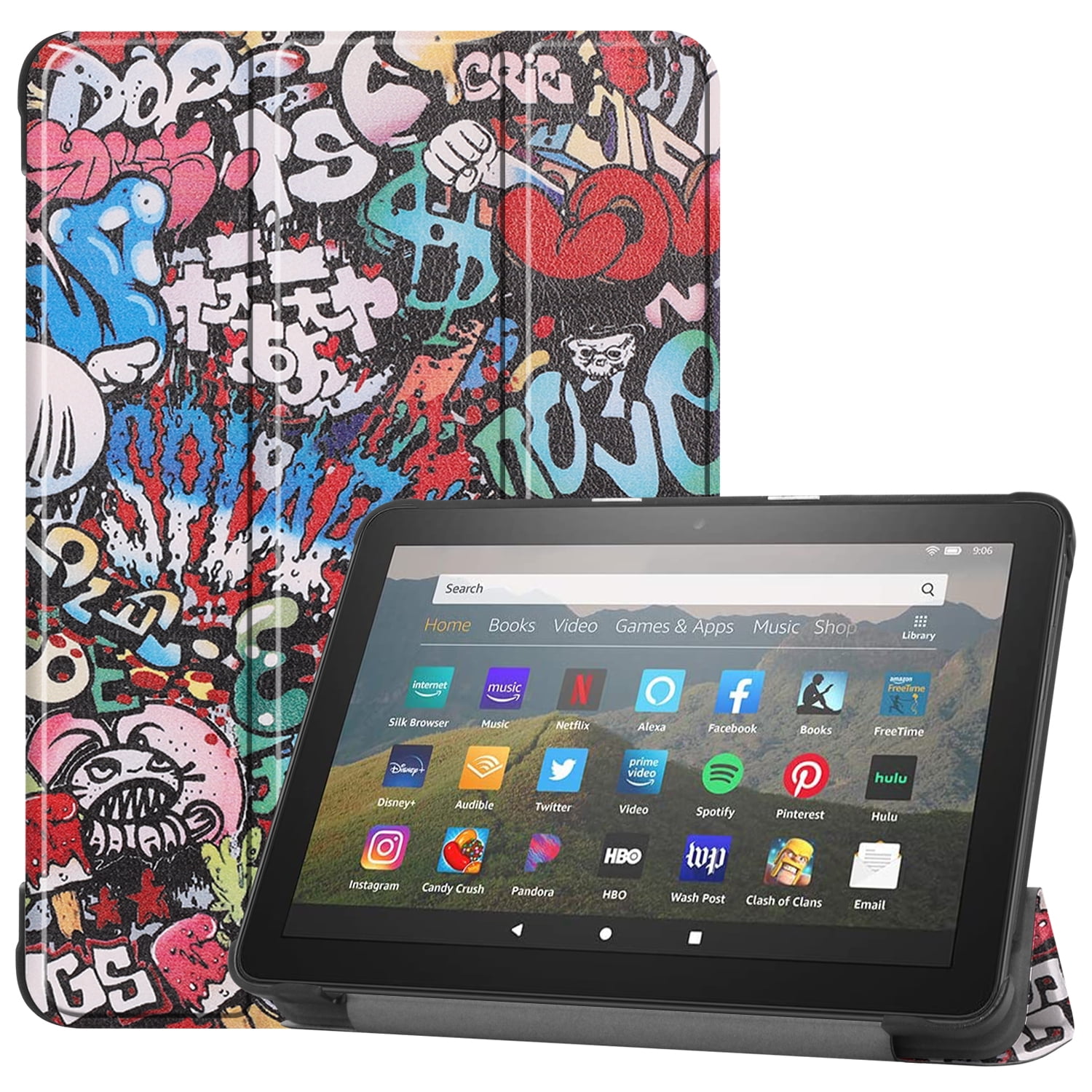 Allytech Amazon New Kindle Fire HD 8 Case (8-inch Display, 10th ...