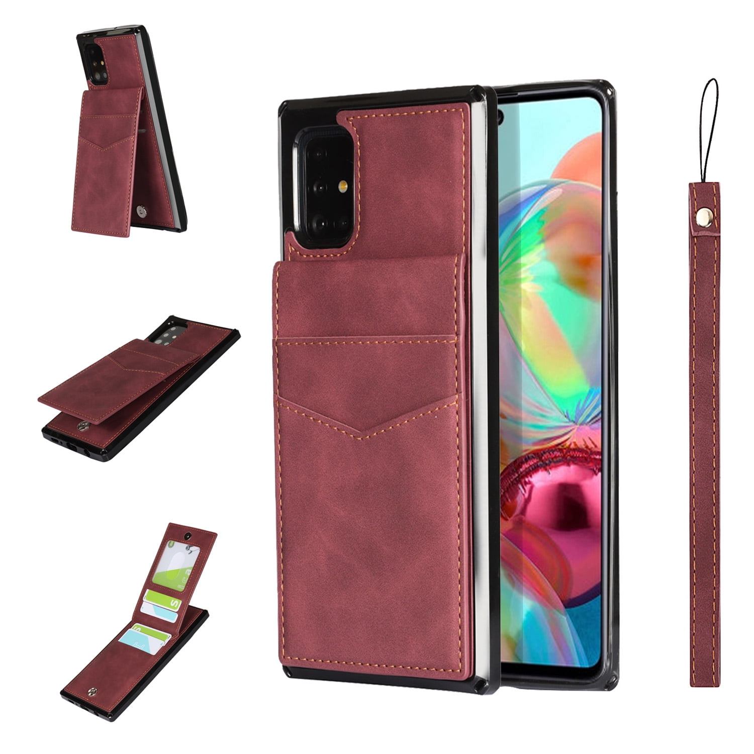 Allytech Case for Samsung Galaxy A71 4G Back Wallet Cover, PU Leather ...