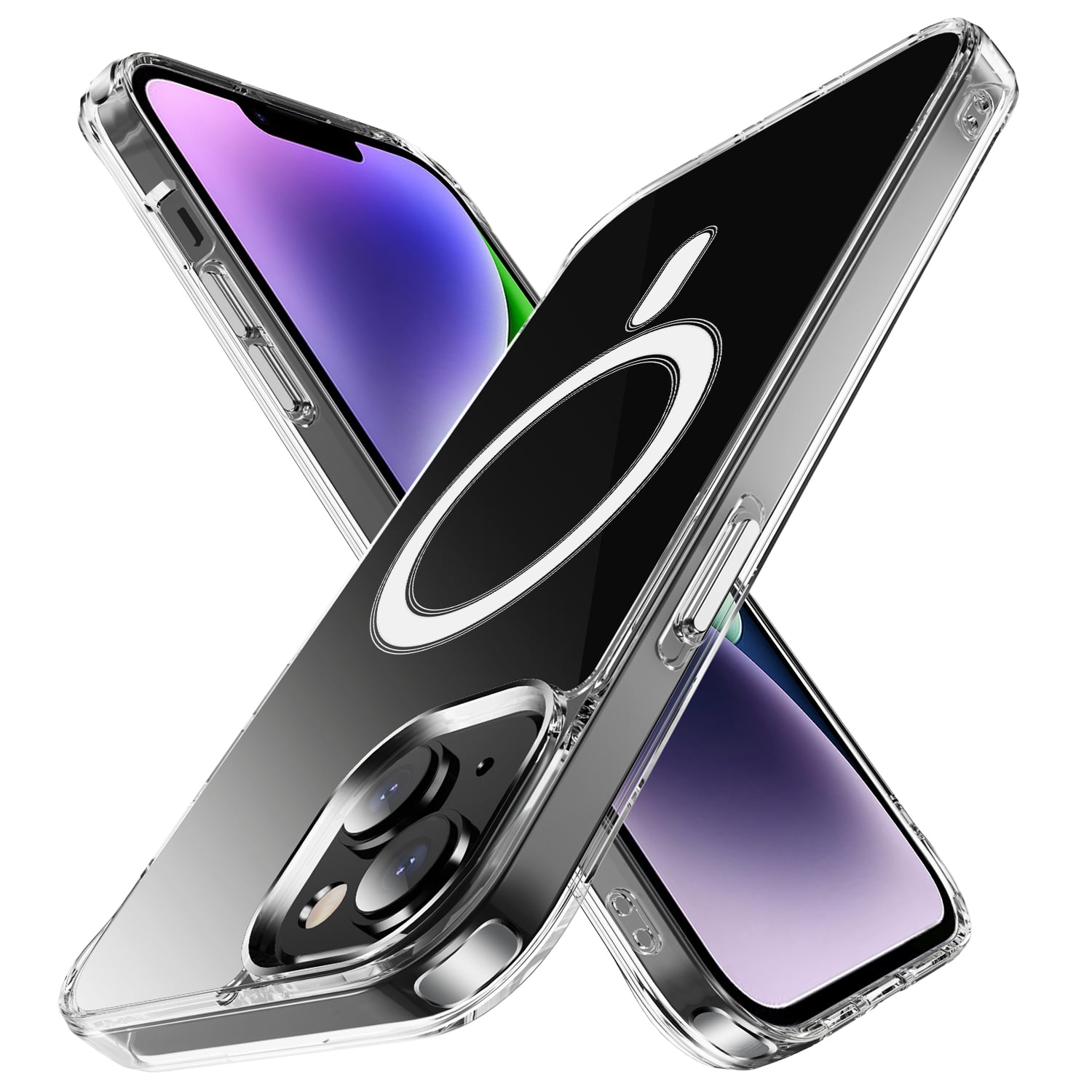 Allytech Clear Magnetic Case for iPhone 15 Plus, [Thin & Light] [Non ...