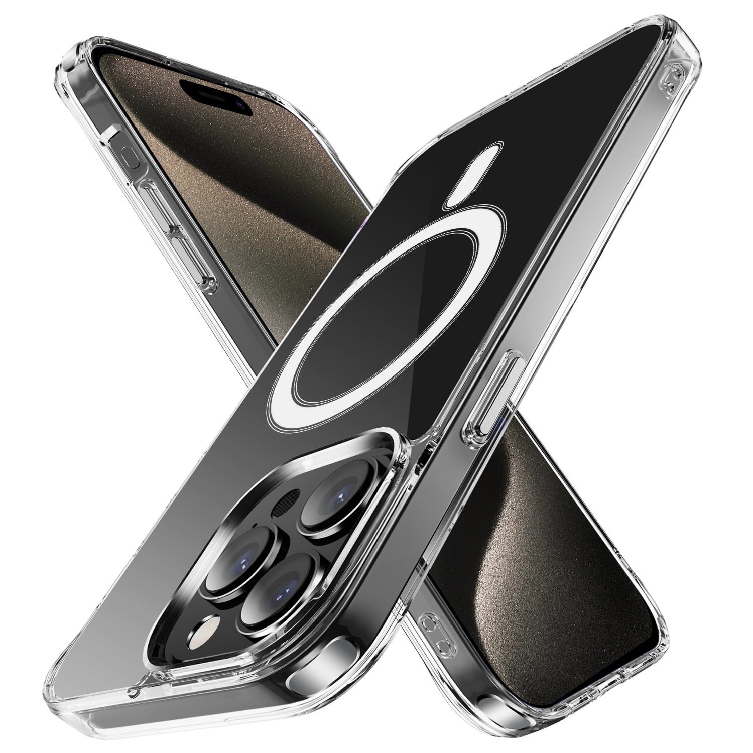 Allytech Clear Magnetic Case for iPhone XS Max, [Thin & Light] [Non ...