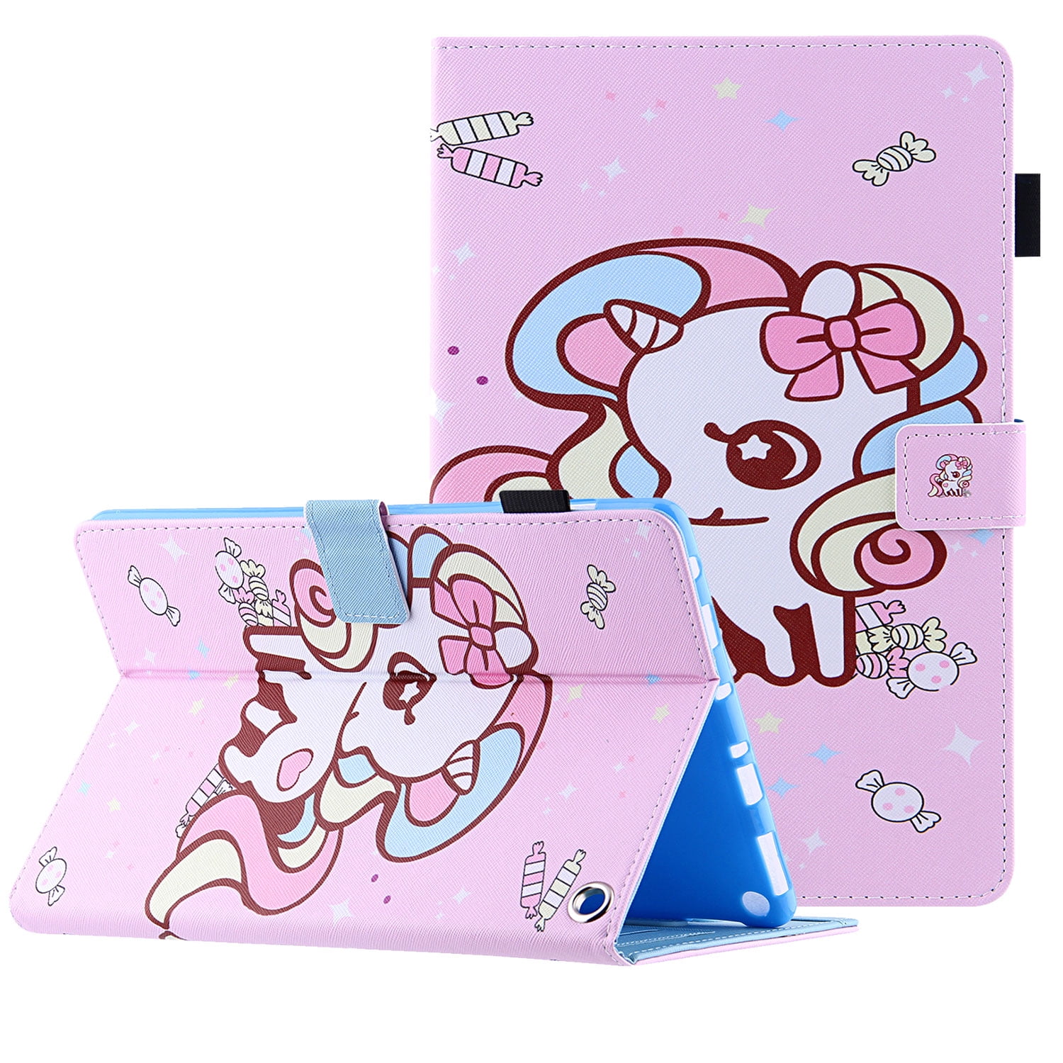 Allytech Fire 7 Case 12th Gen 2022 Released - PU Leather Cute Pattern ...