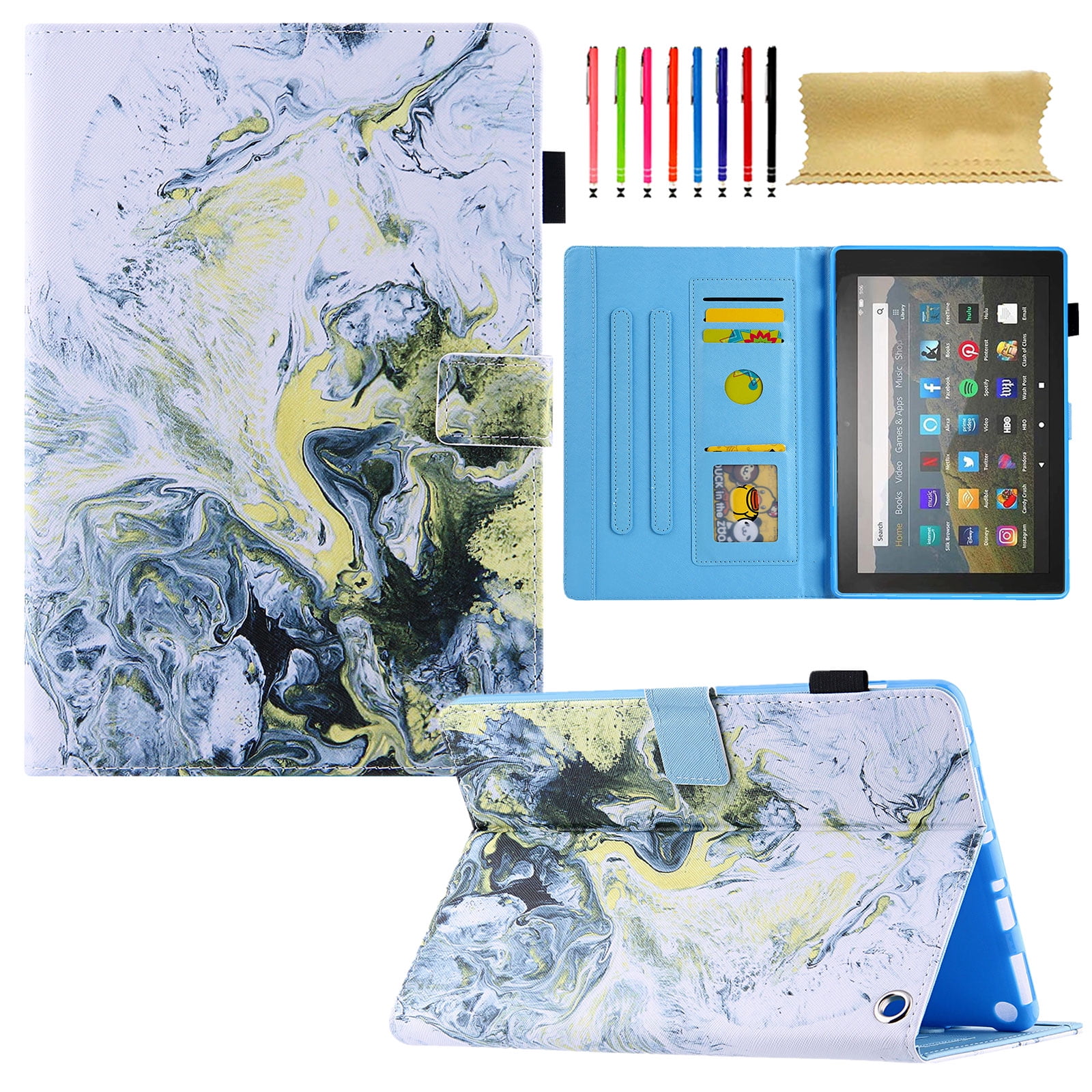 Allytech Fire Max 11 Case 13th Generation 2023, PU Leather Flip Folio ...