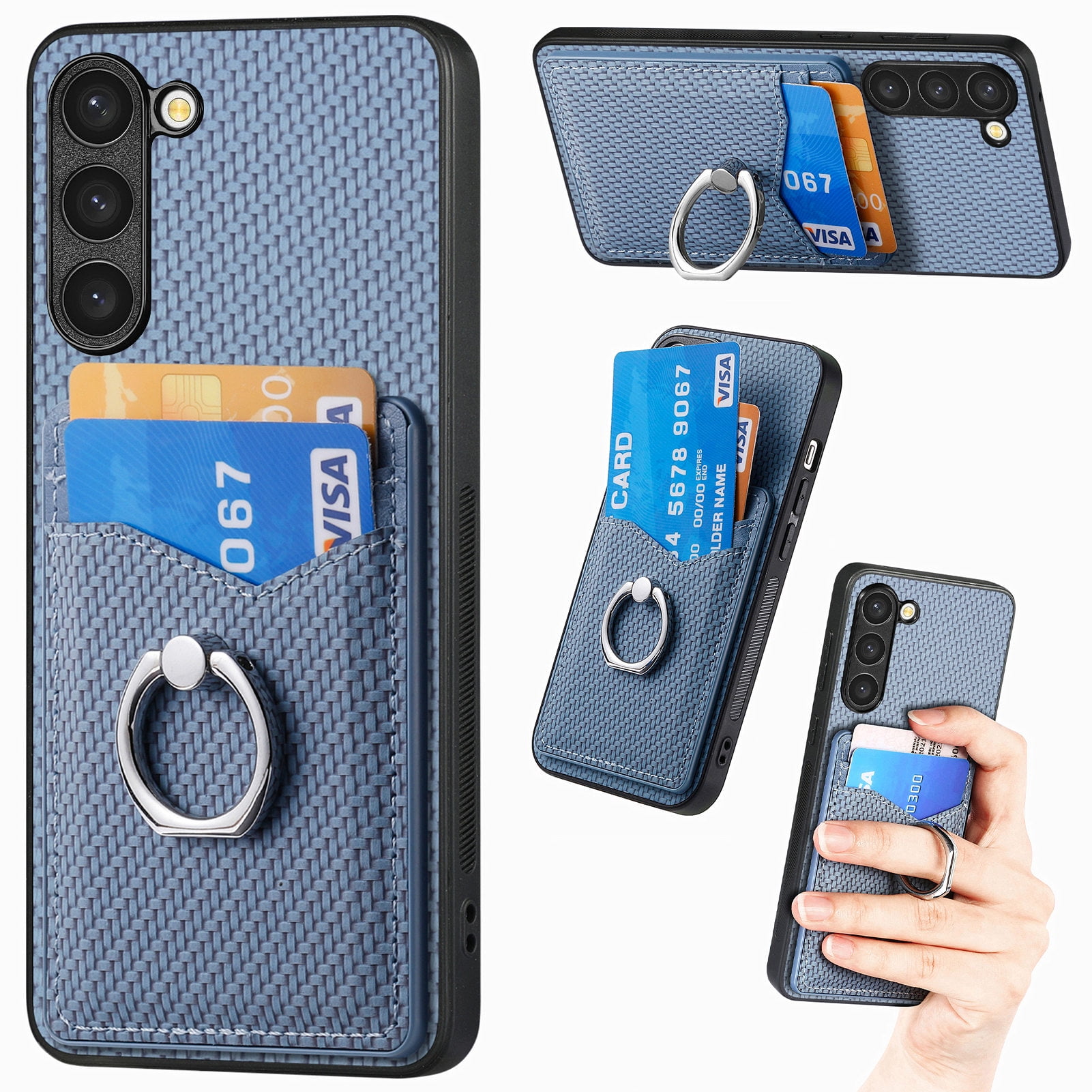 Allytech for Galaxy S22+ Case with Cards Holder, S22 Plus Case ...
