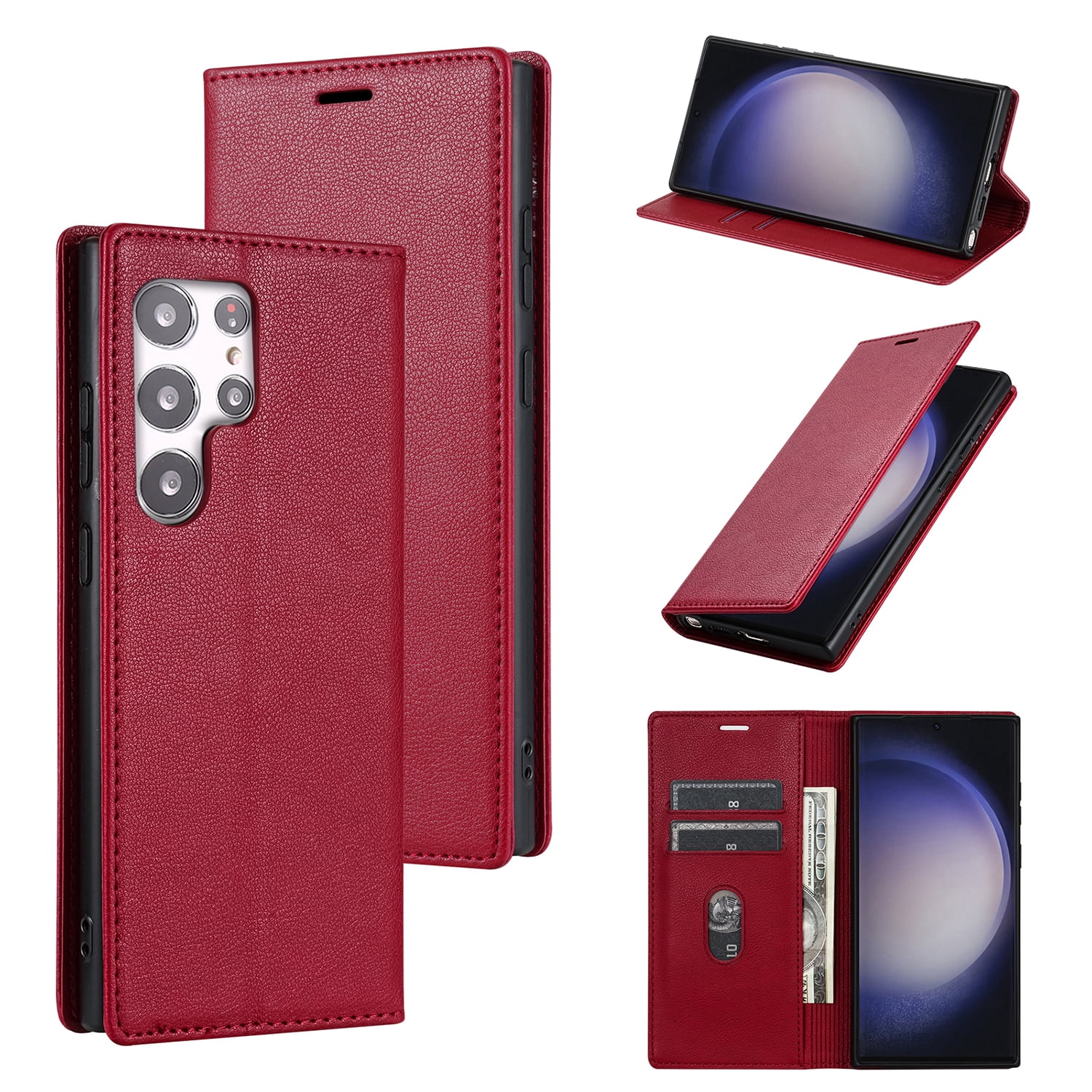 Allytech Galaxy S22 Ultra Wallet Case with Cards Holder, PU Leather ...