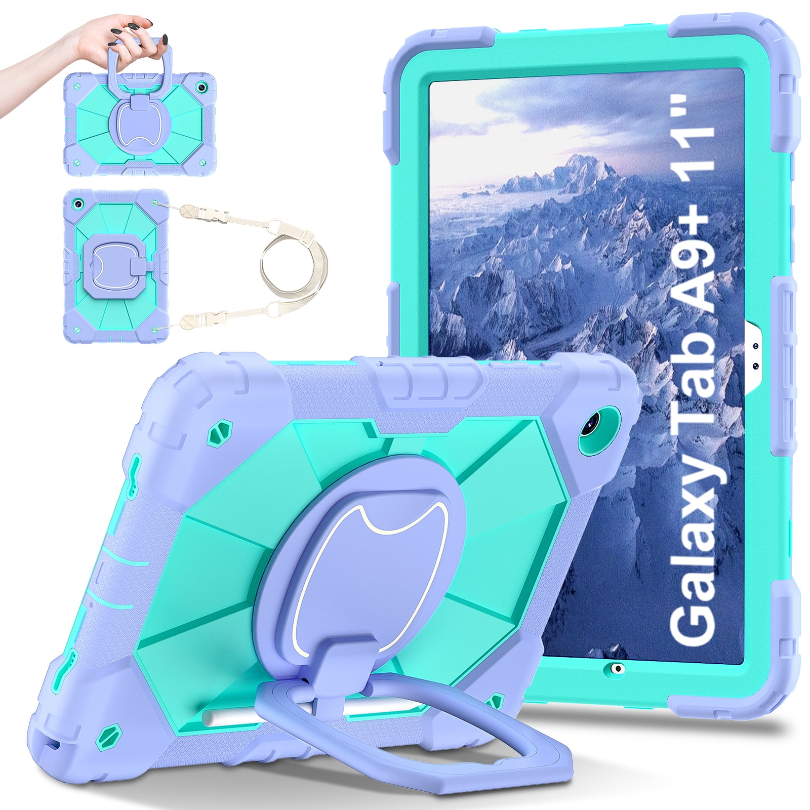 Allytech for Galaxy Tab A9+ 11" Case SM-X210 X215 2023, Rugged ...