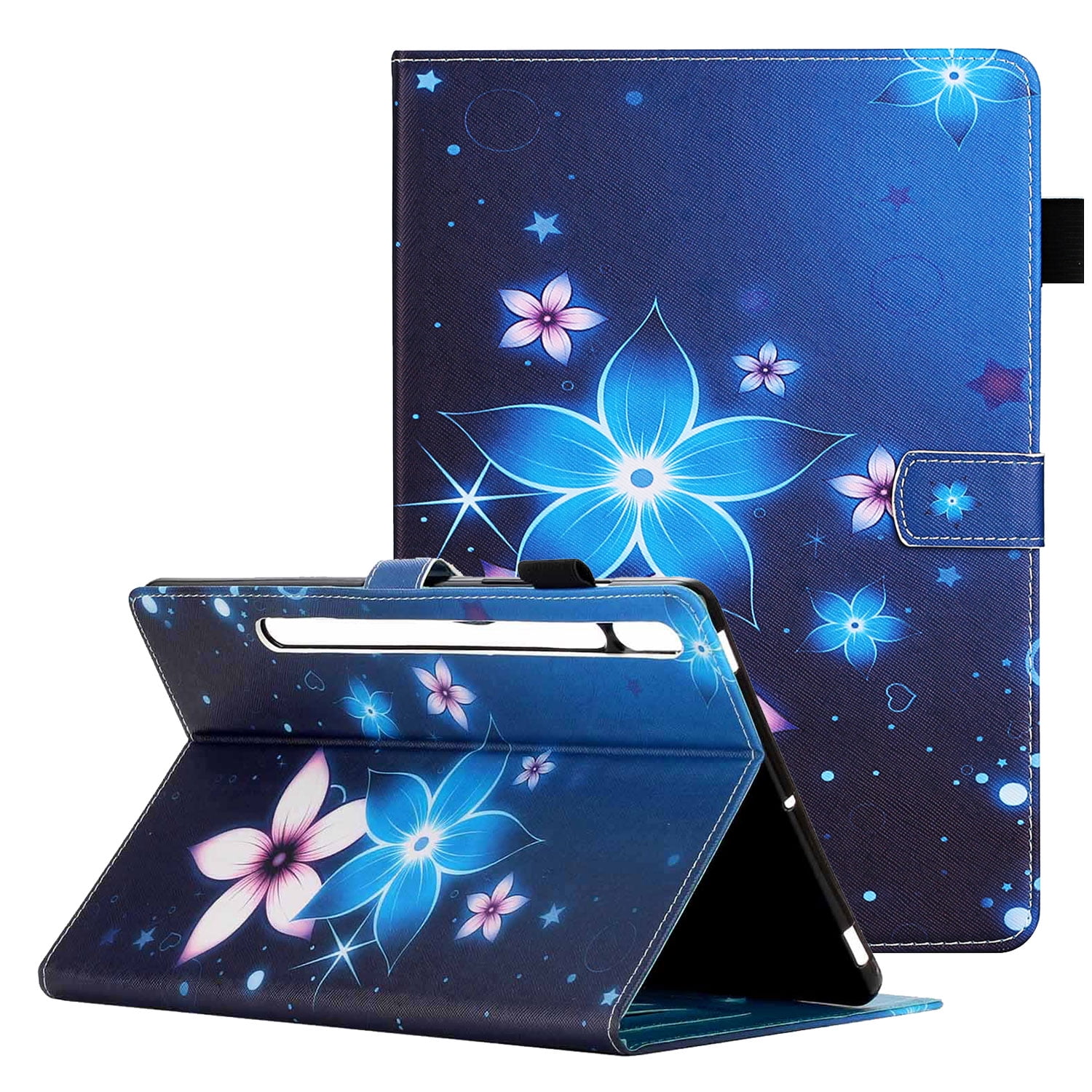 Allytech Galaxy Tab S7 11" Case Model SM-T870 T875, Premium PU Leather Folding Stand Protection ...