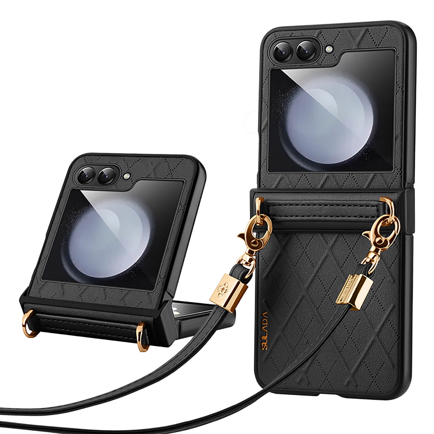 Allytech Galaxy Z Flip6 Case with Build in Screen Protector, Crossbody ...