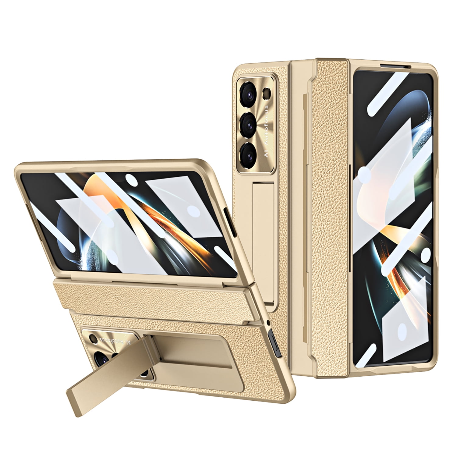 Allytech Galaxy Z Fold4 Case with Screen Protector, Kickstand Rugged ...