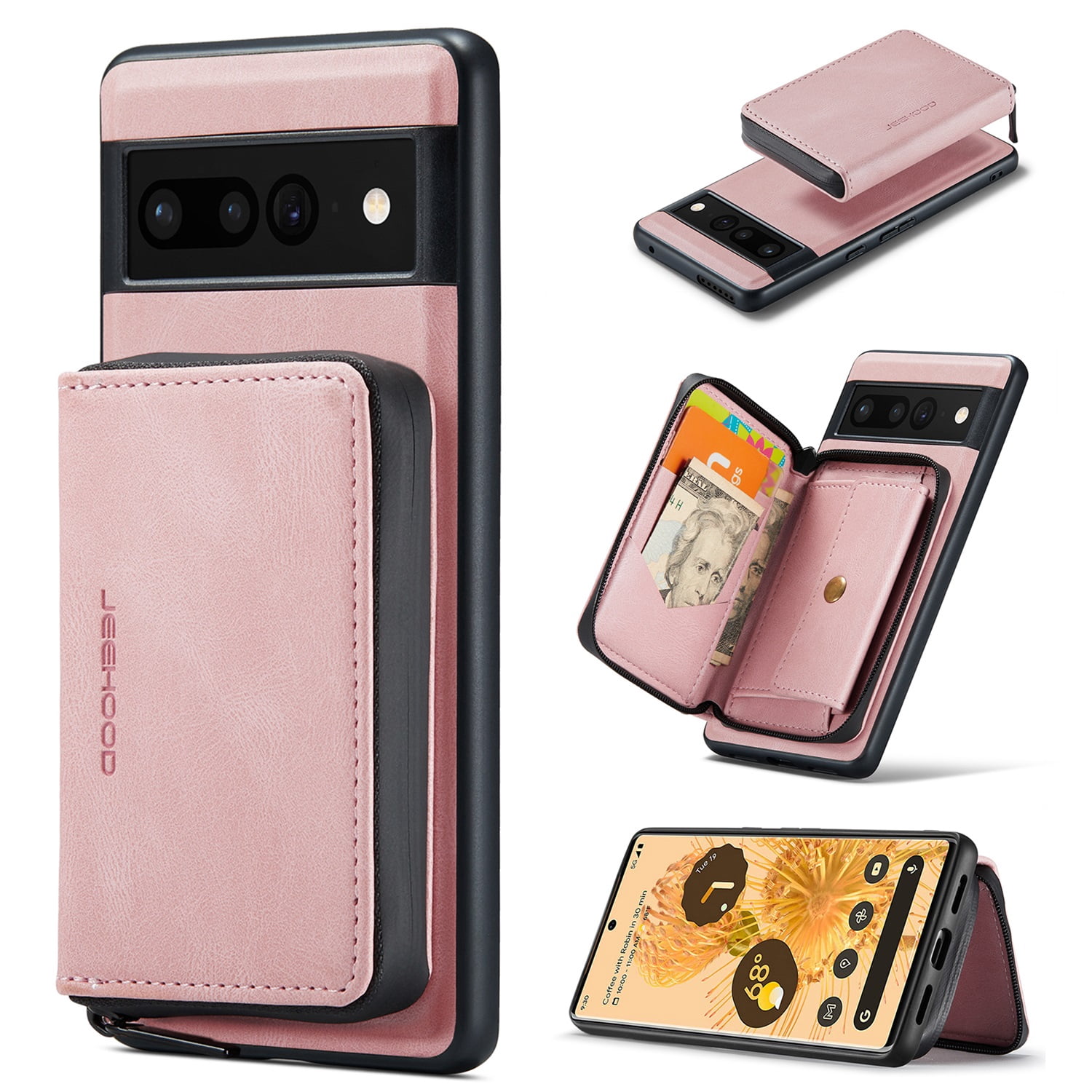 Allytech Google Pxiel 9 Pro XL Phone Case, Detachable Cards Slots ...