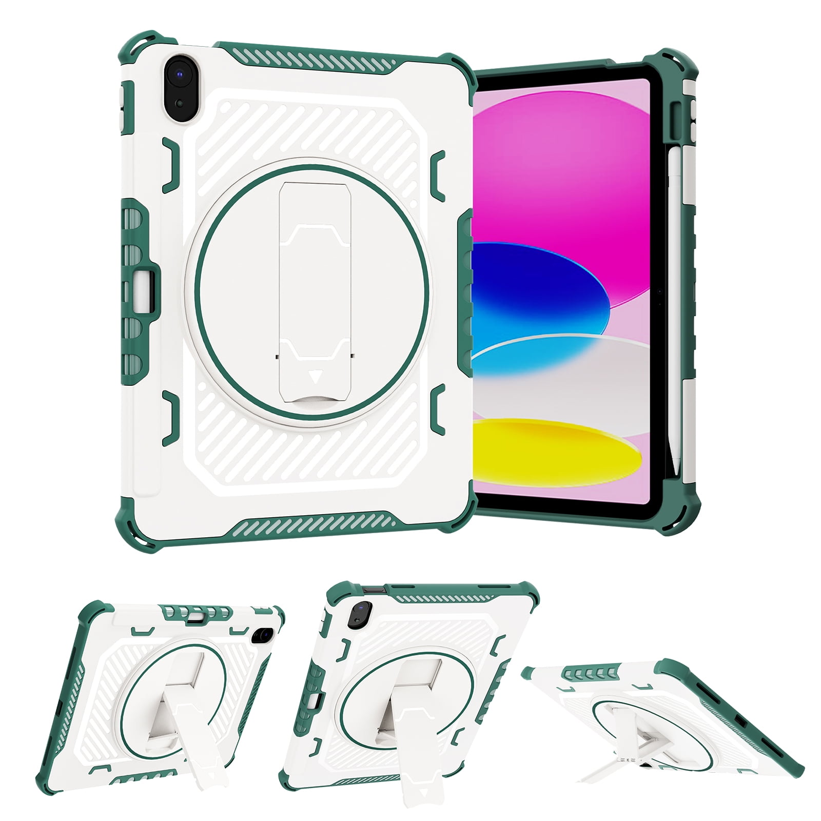 Allytech Heavy Duty Rugged Case for iPad 10th Gen 10.9 inch 2022, Kids ...