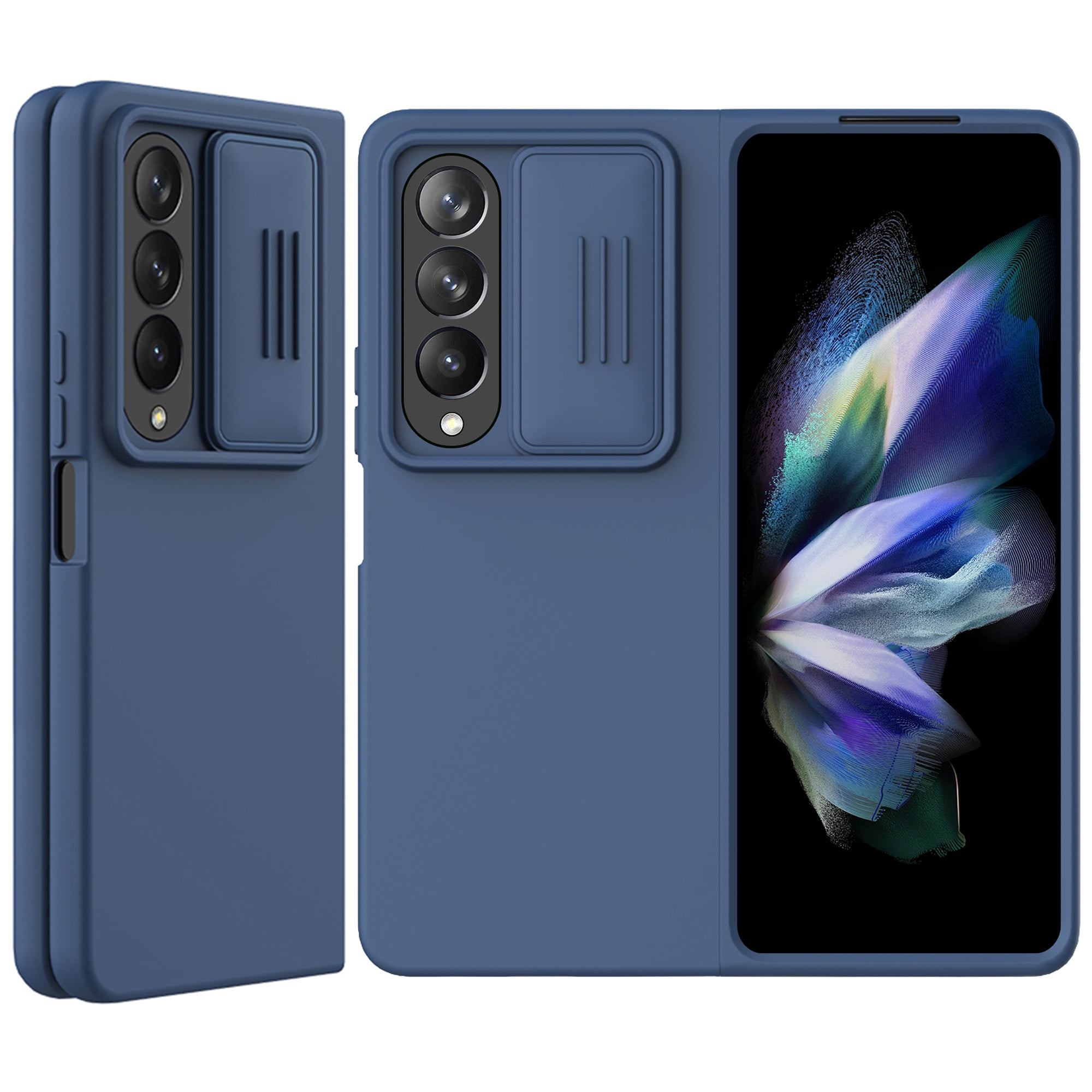Allytech Liquid Silicone Case for Samsung Galaxy Z Fold 4 with Camere ...