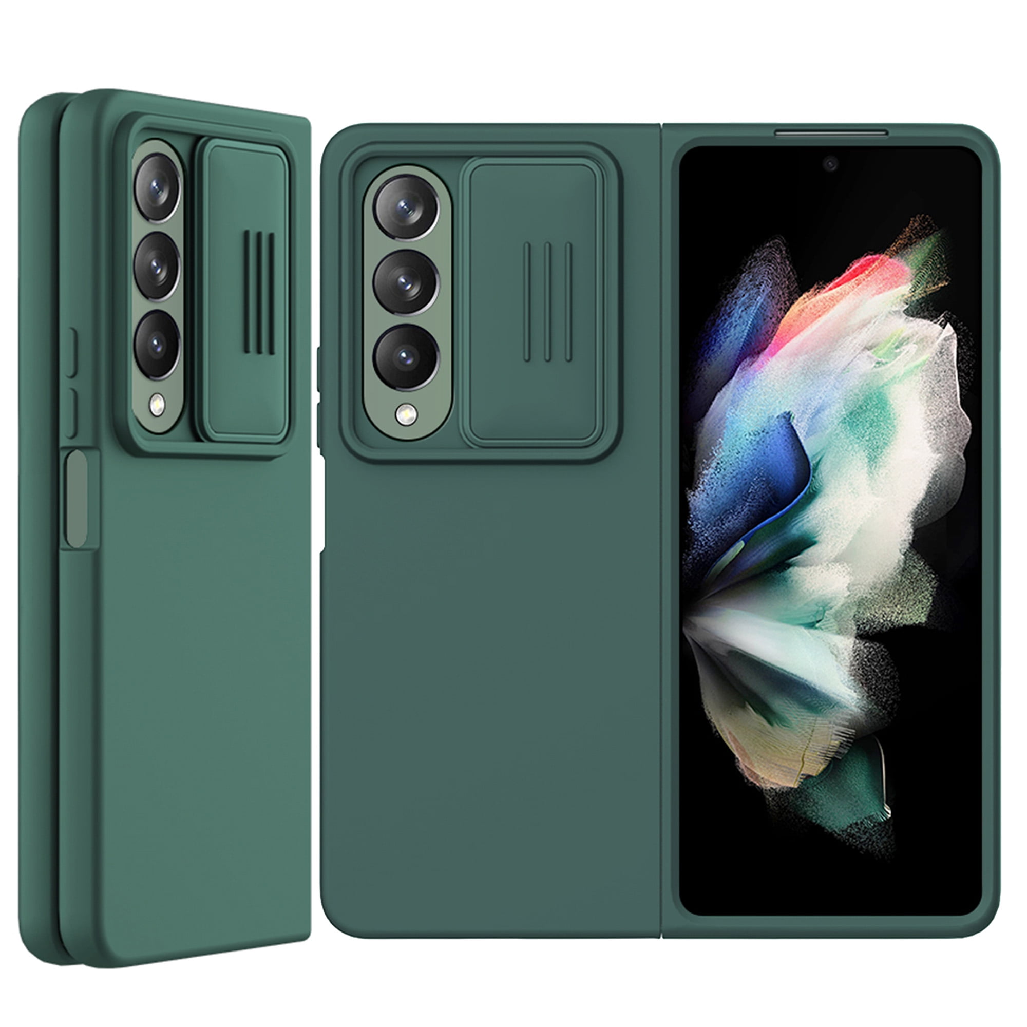 Allytech Liquid Silicone Case for Samsung Galaxy Z Fold 4 with Camere ...
