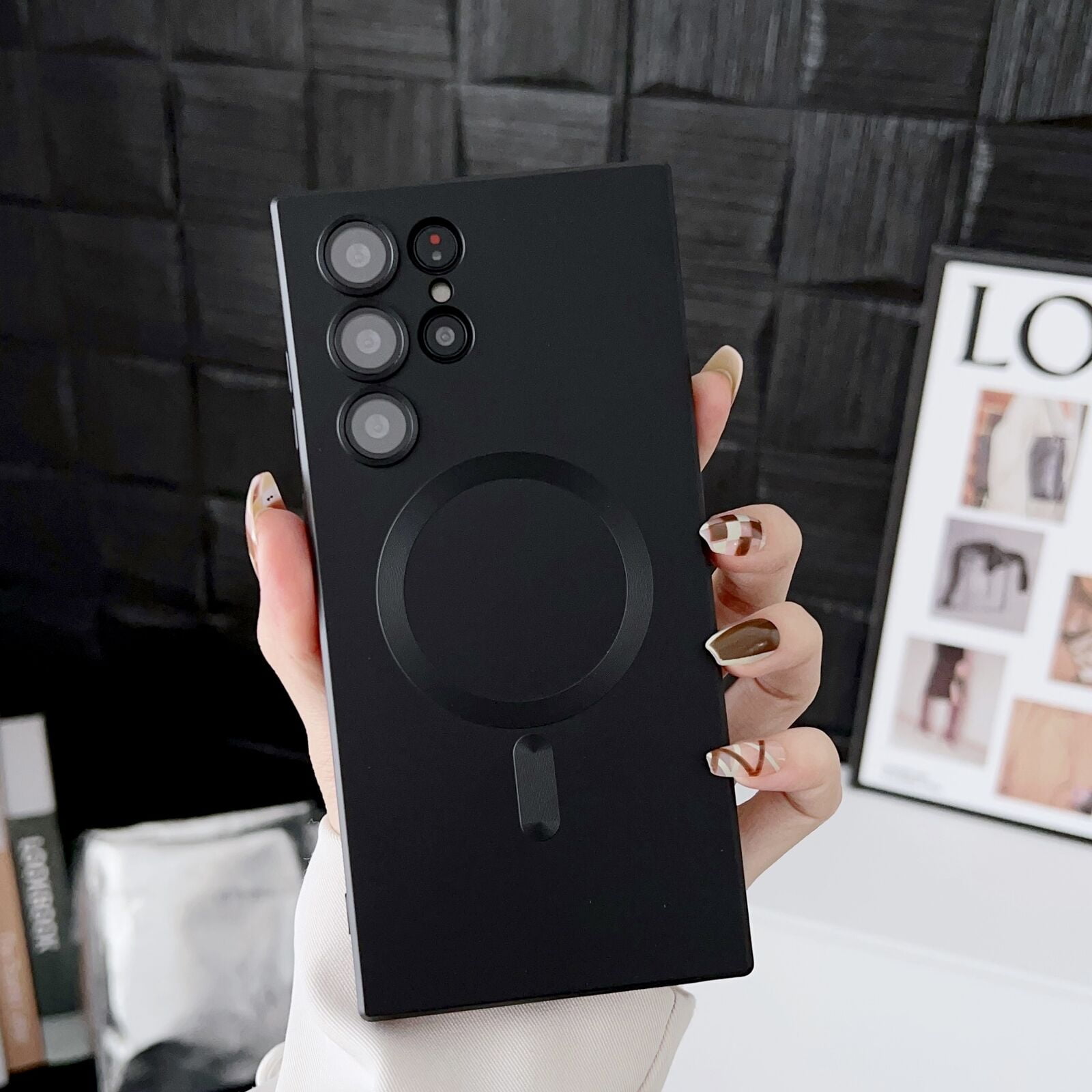 Allytech Magnetic Case for Samsung Galaxy S22 Ultra, [MagSafe Wireless Charging] [Camera Lens ...