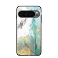 Allytech Marble Case for Google Pixel 9A 2025, Tempered Glass Back ...