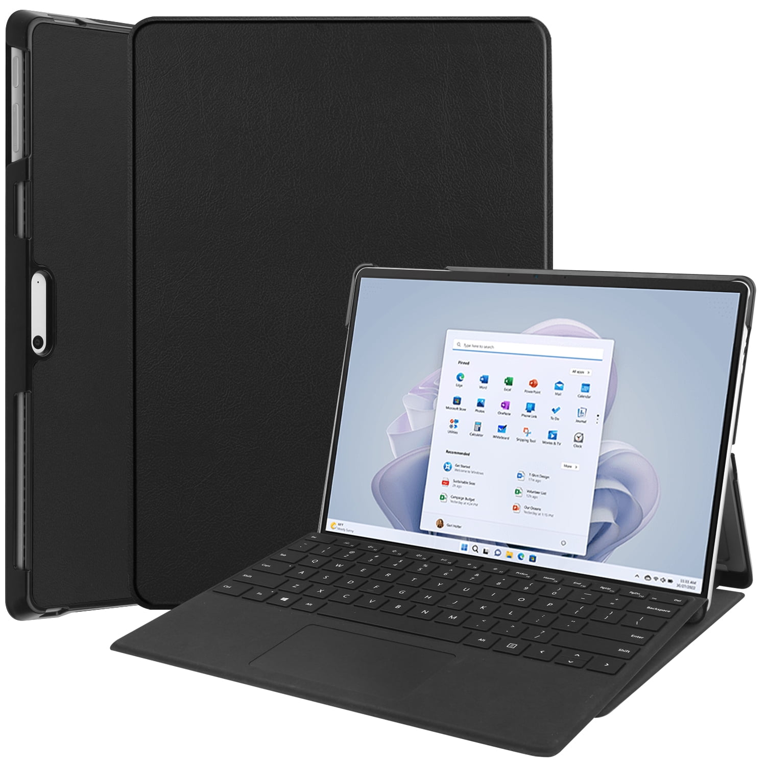 Allytech Microsoft Surface Pro 9 Case 13" 2022 Released, PU Leather ...