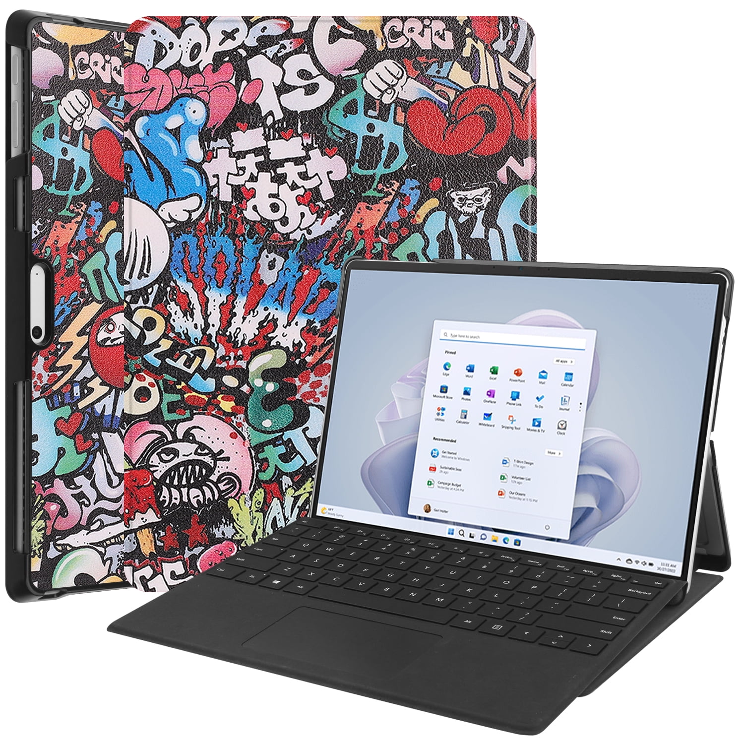 Allytech Microsoft Surface Pro 9 Case 13" 2022 Released, PU Leather ...