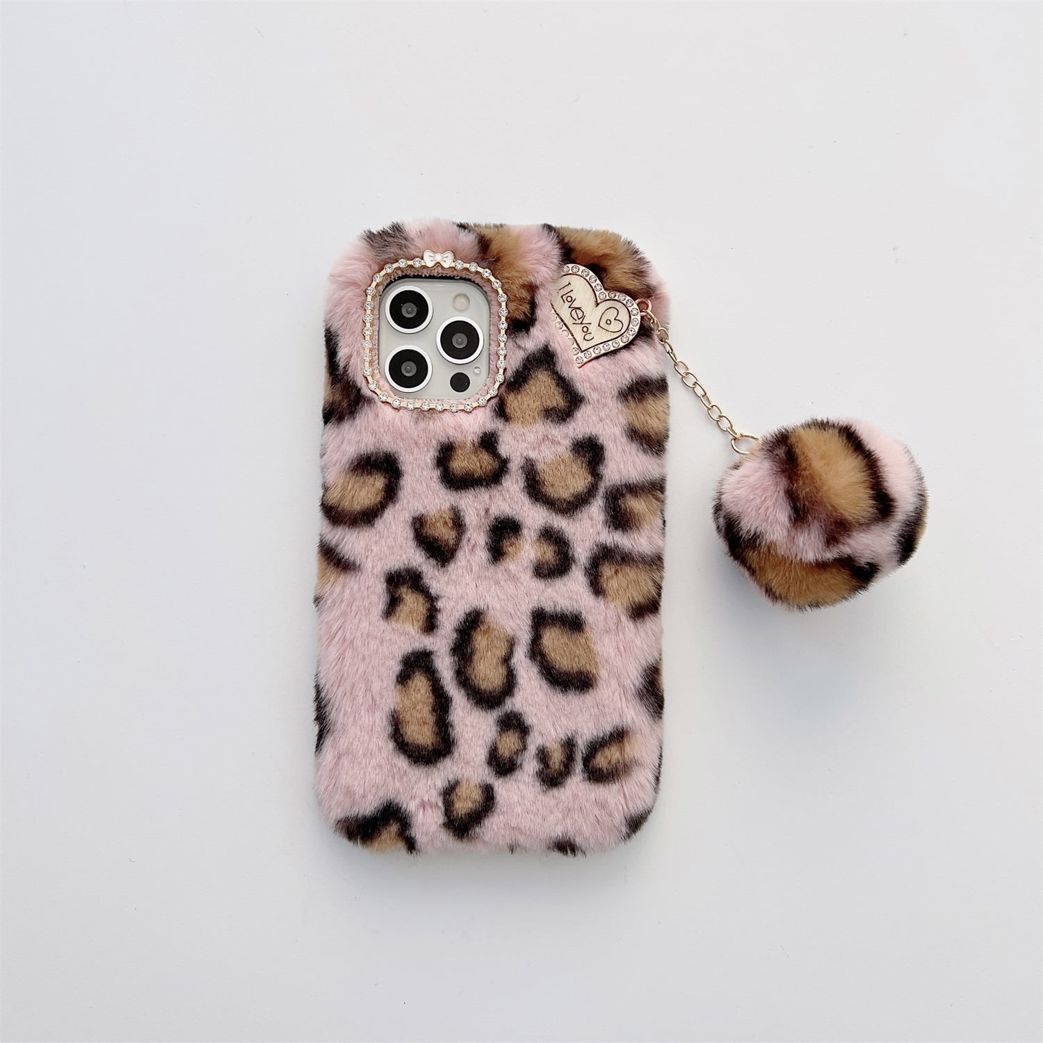 Allytech Plush Case for iPhone 13 6.1" 2021 Released, Leopard Printed ...