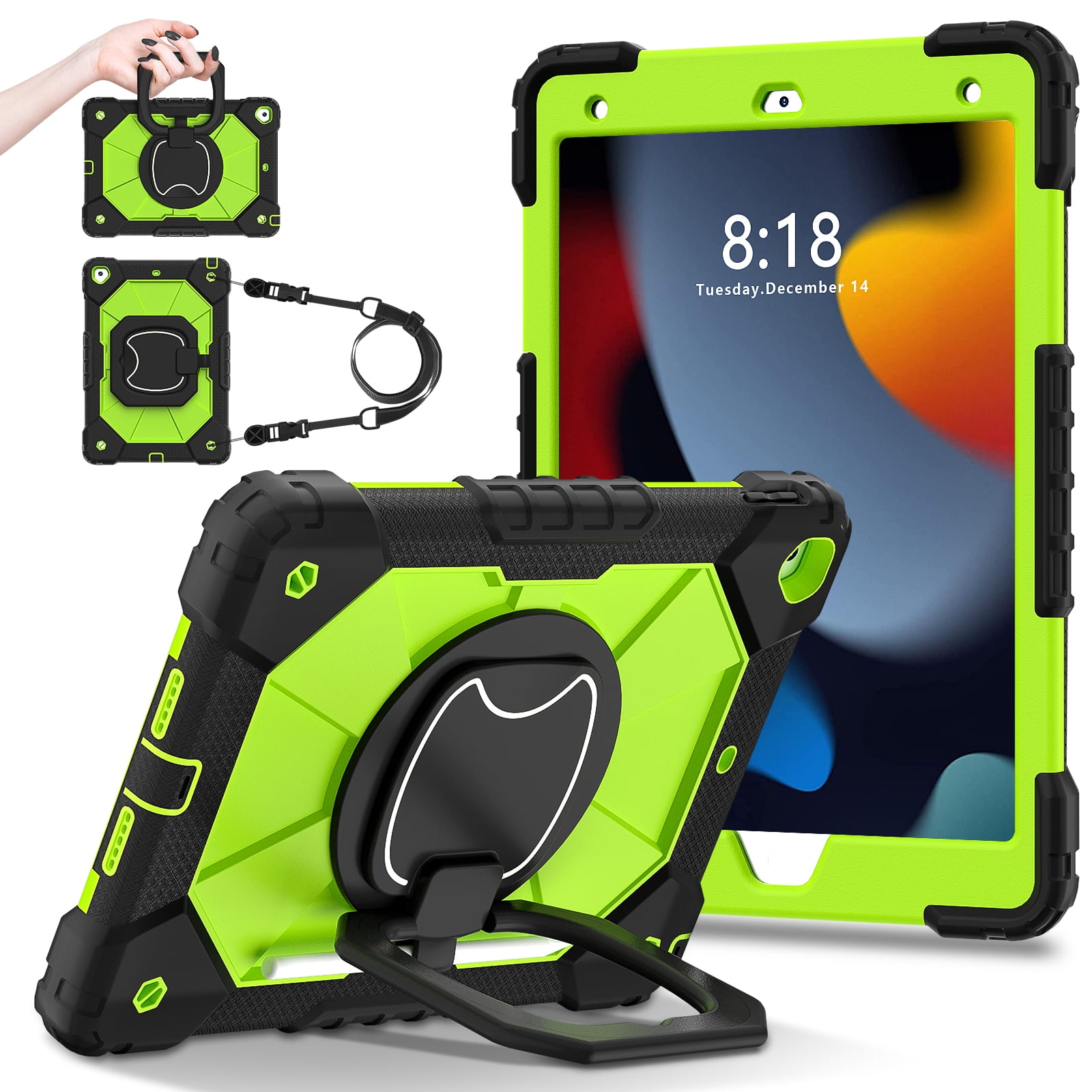 Allytech Rugged Shockproof Case for Apple iPad 10.2" 9th 8th 7th ...