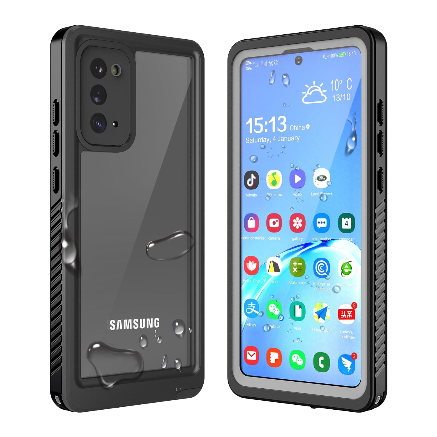 Allytech Waterproof Case for Samsung Galaxy Note 20, Full Body ...