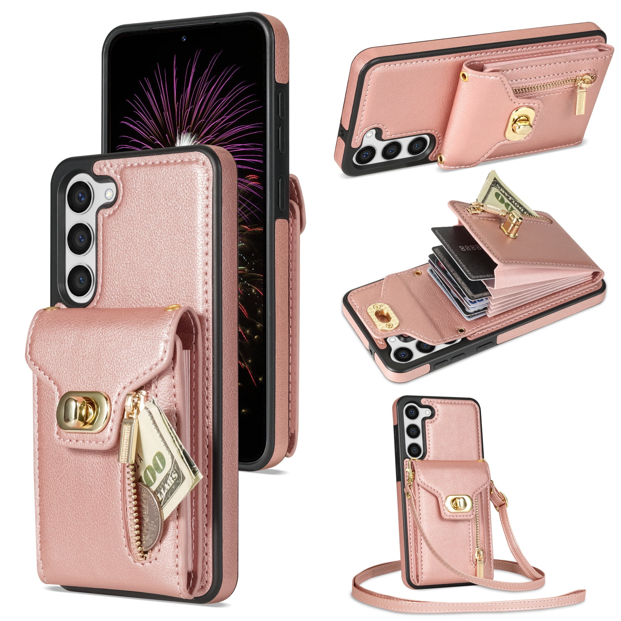 Allytech for Samsung Galaxy S21+ Plus Case Wallet with Lanyard, Cards ...