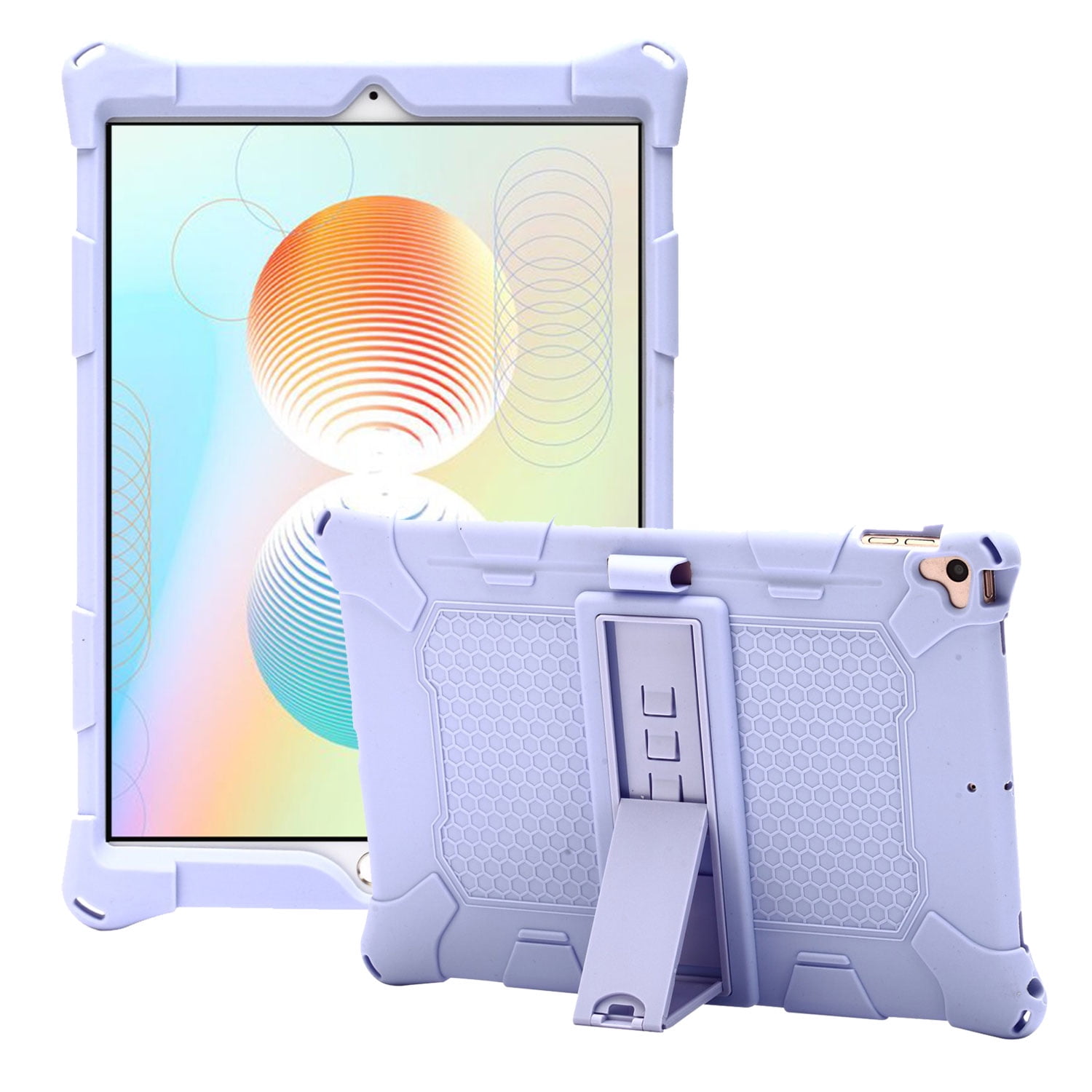 Allytech Silicone Case for Apple iPad 9.7 6th 5th Generation / iPad Air 1 2, Slim Soft Rubber ...