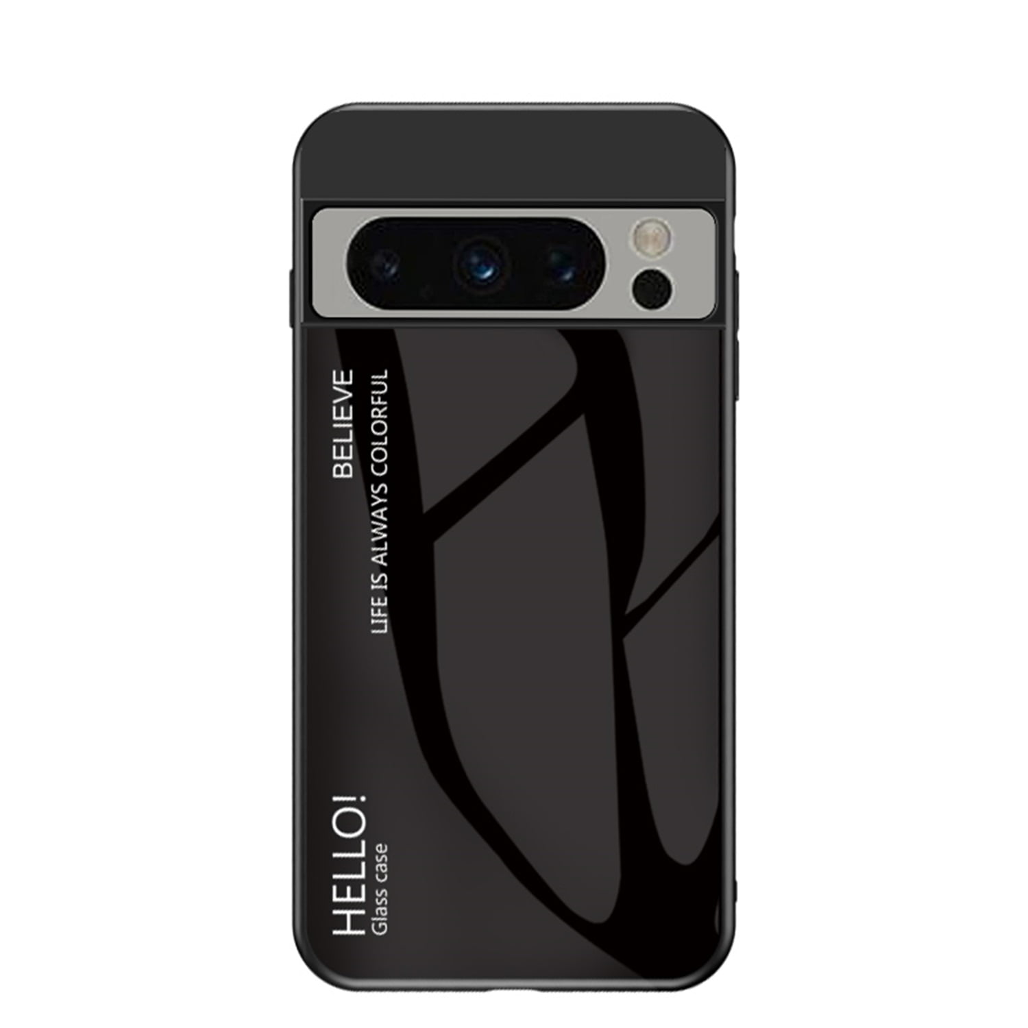 Allytech Slim Case for Google Pixel 9A Case, Glass Back Cover Gradient ...