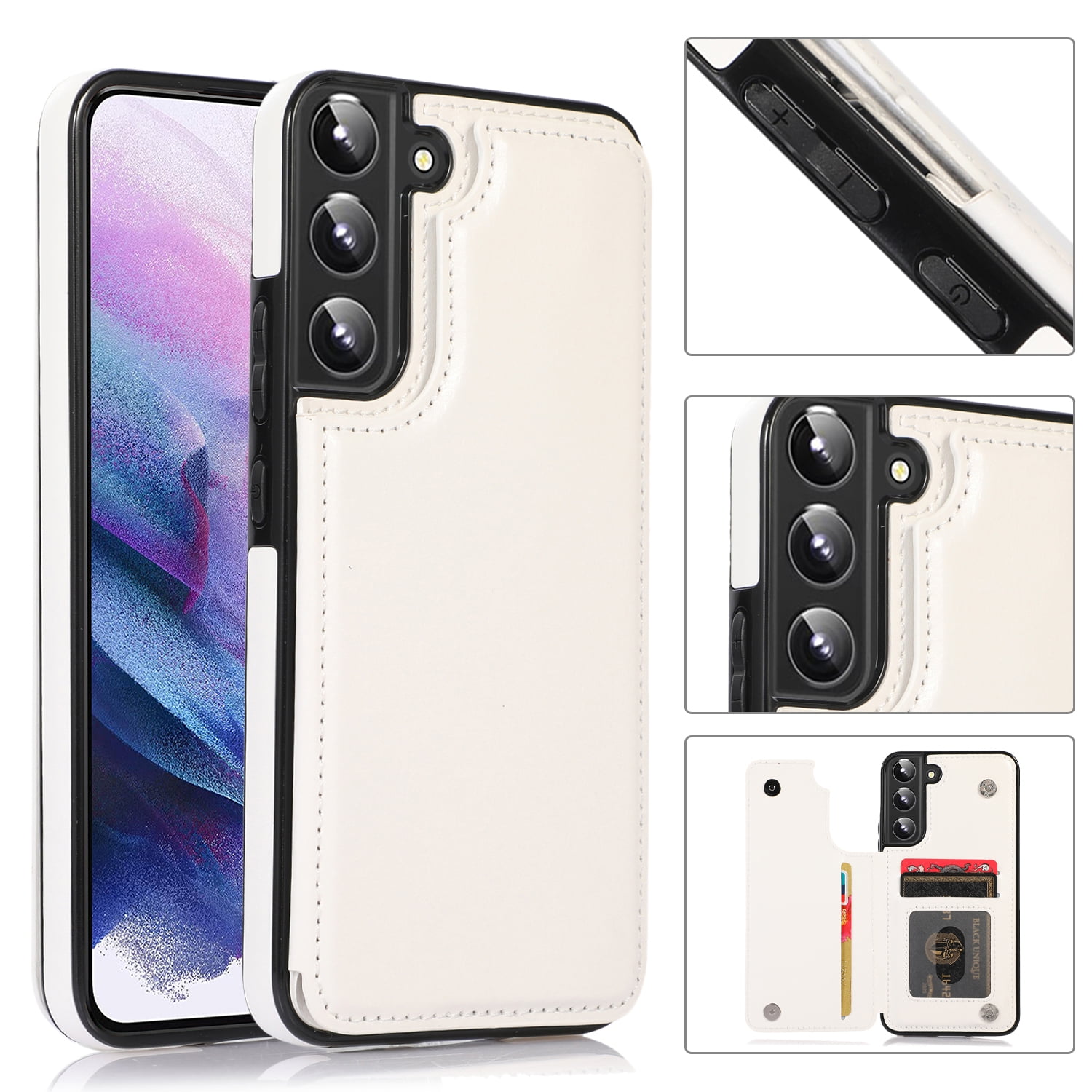 Allytech Slim Wallet Case for Samsung Galaxy S25+ Plus, Flip PU Leather ...